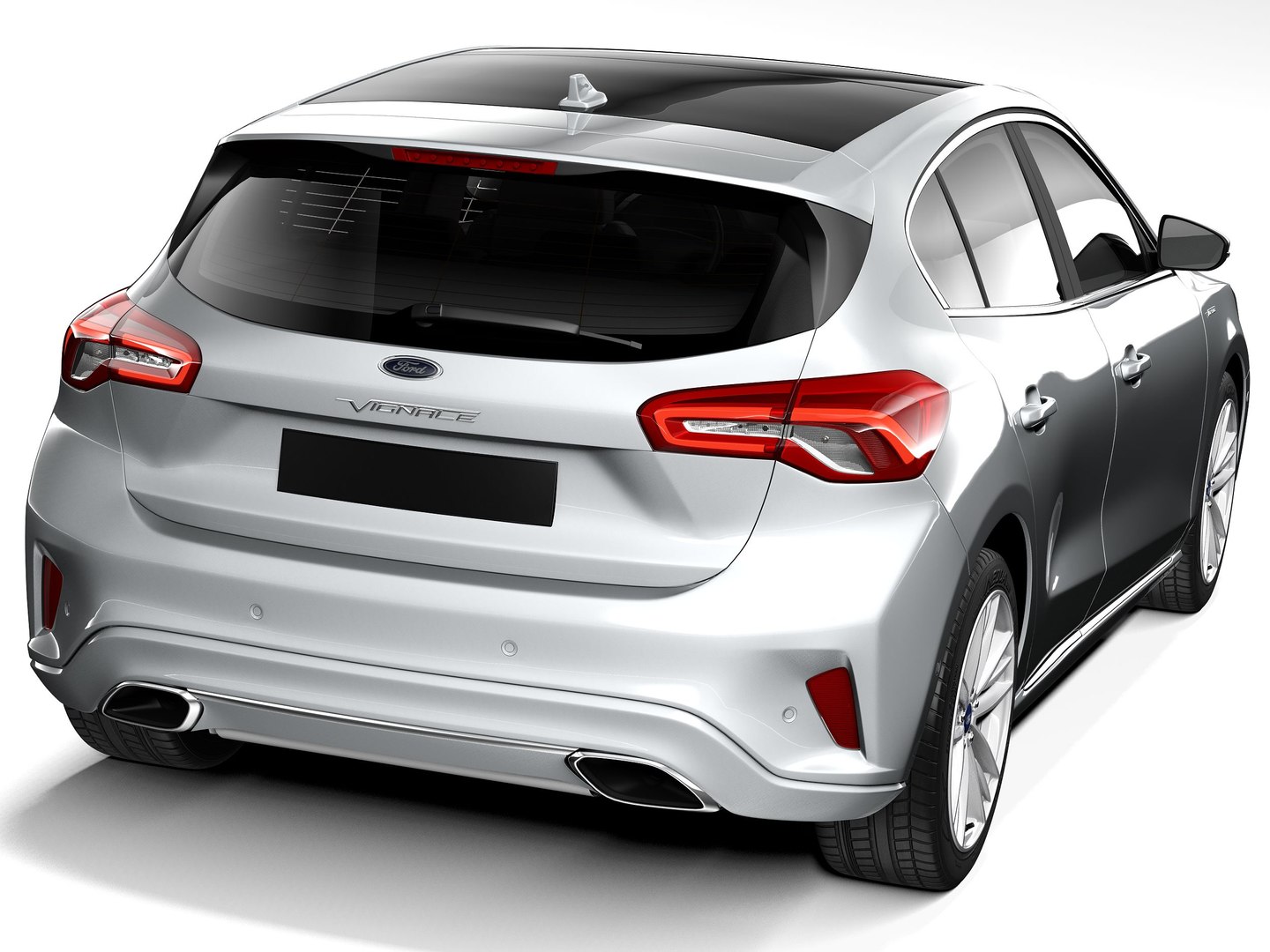 Ford Focus Hatchback Vignale 2019 3D Model - TurboSquid 2224035