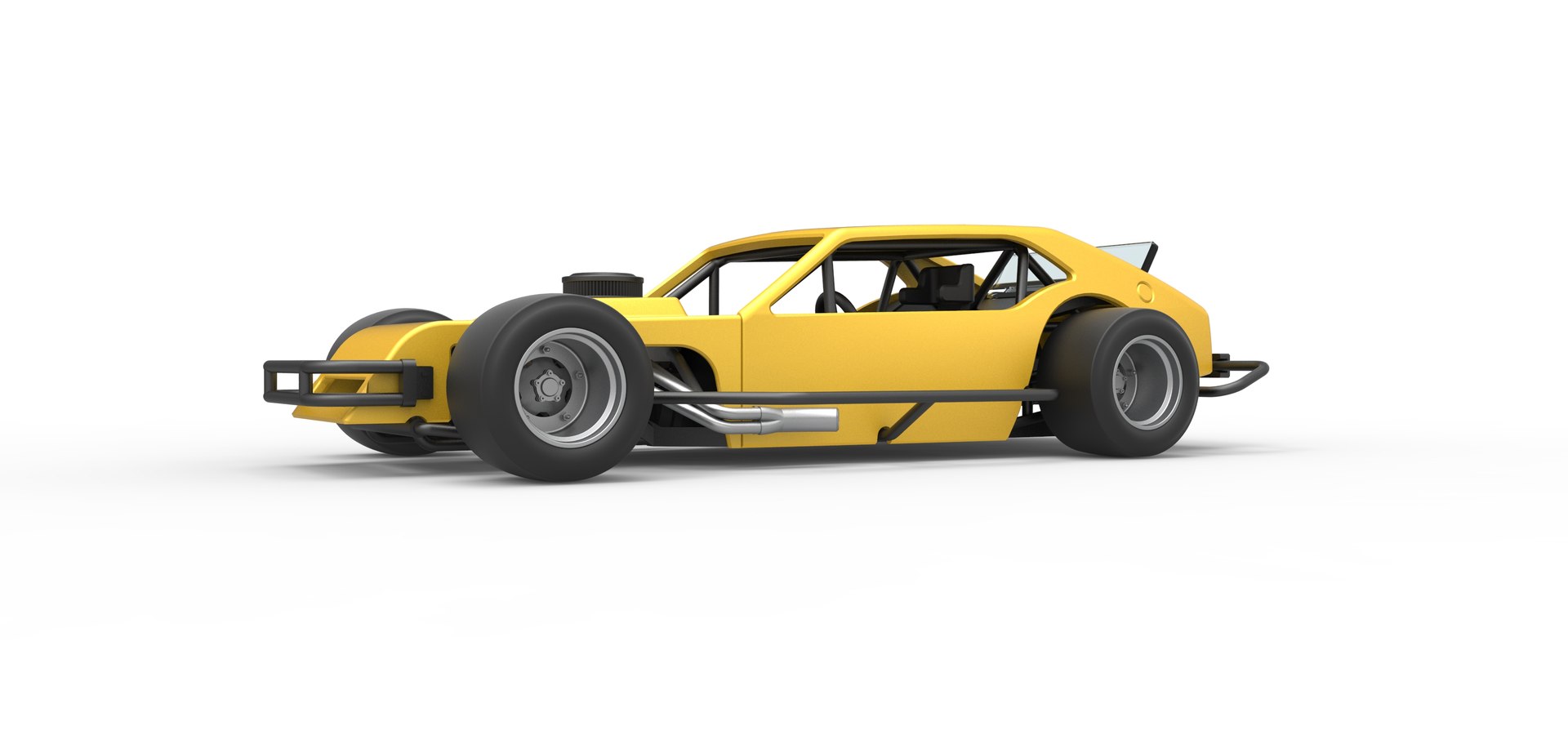 3D Diecast Vintage Asphalt Modified Stock Car V2 Scale 1 To 25 Model ...