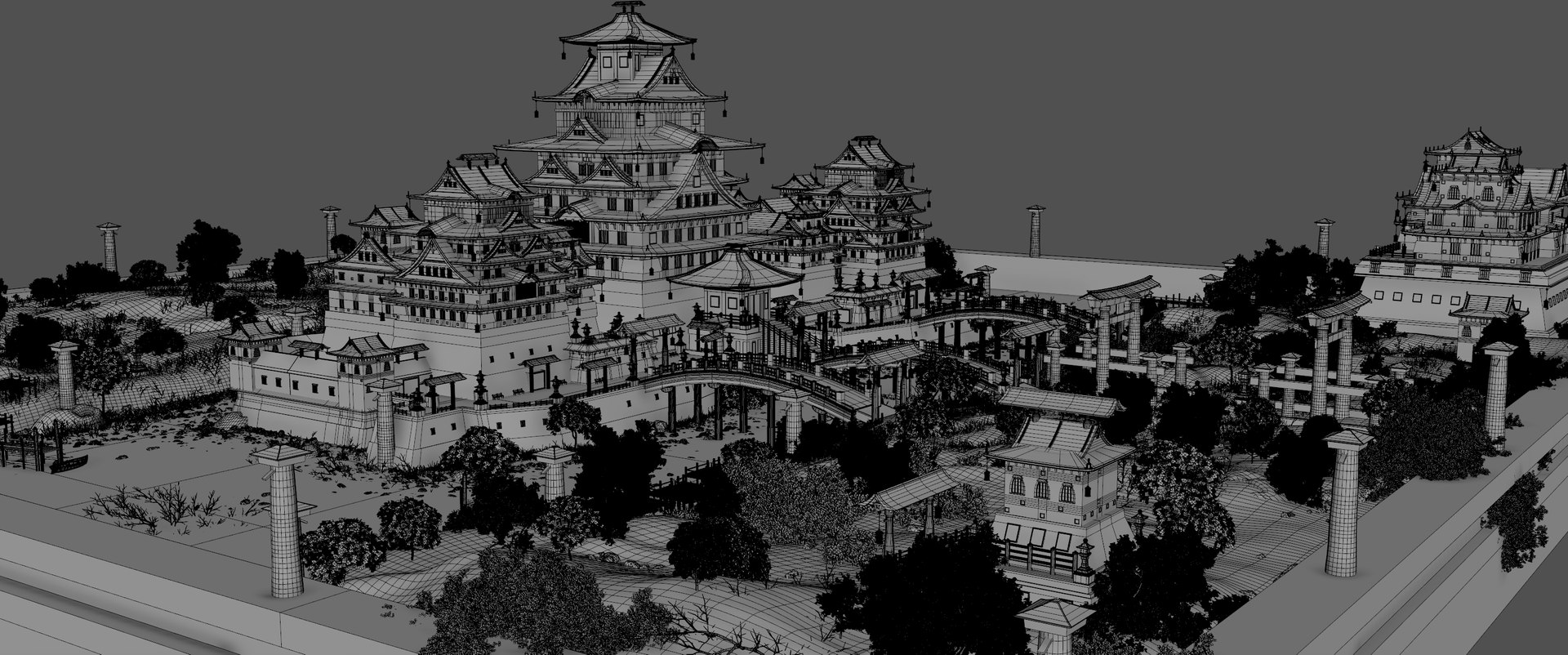 Fantasy Asian Castle Environment 3D Model - TurboSquid 2381320