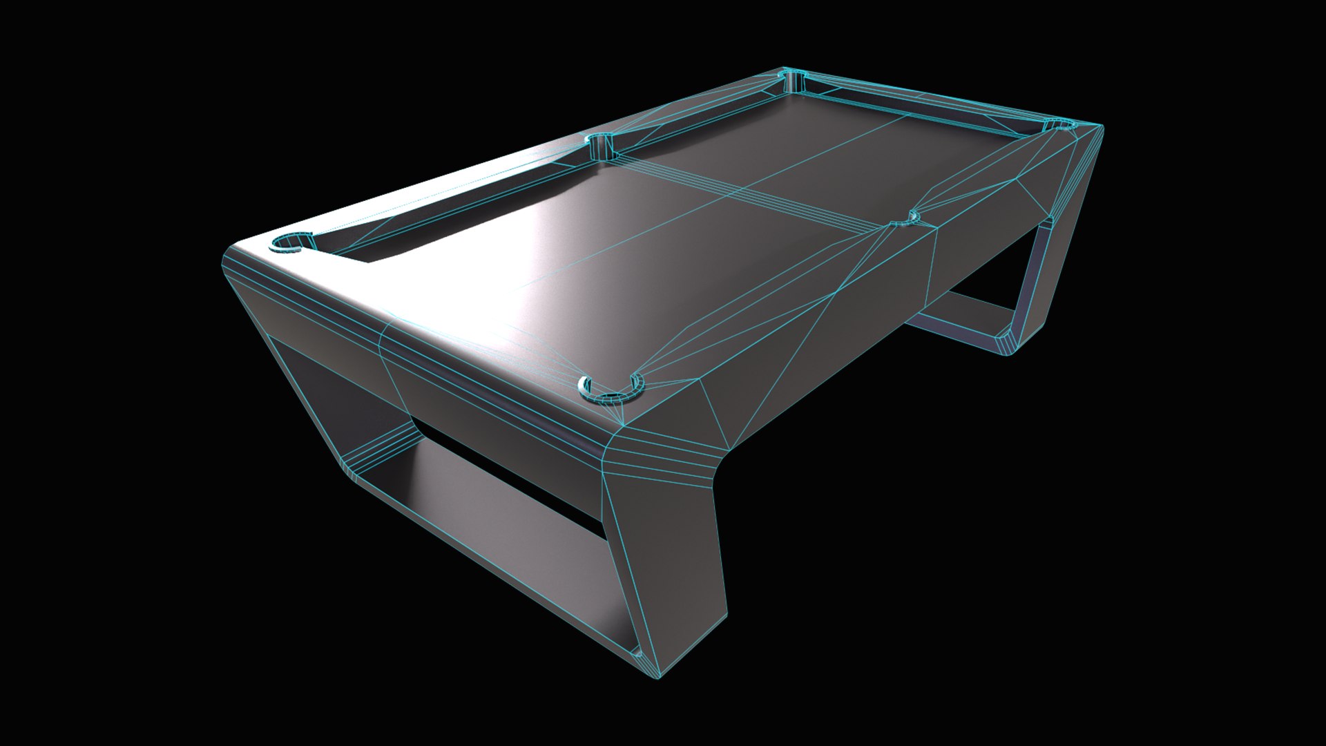 Billiard Table 3D Model - TurboSquid 1810471