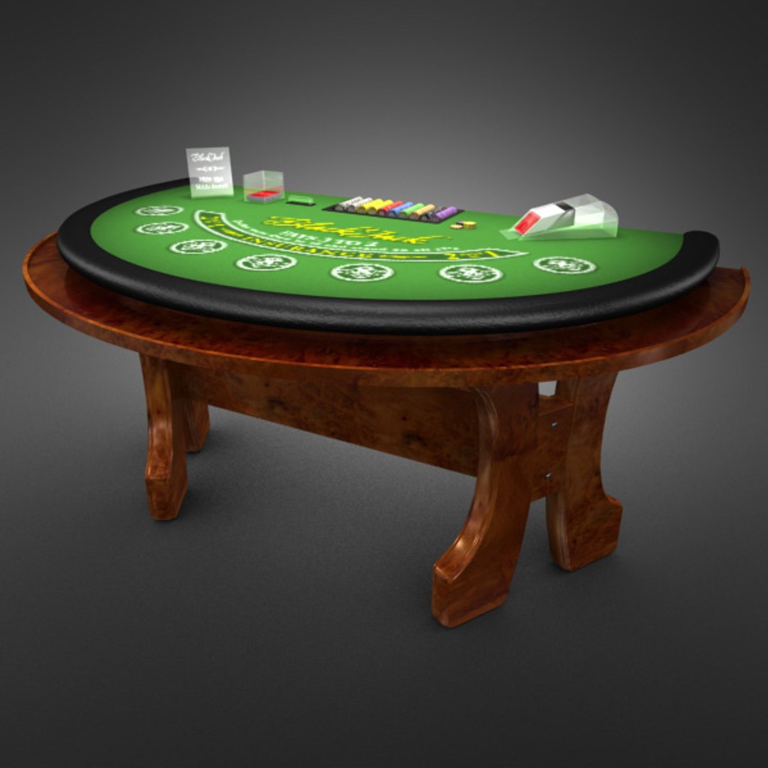 3d Max Casino Blackjack Table