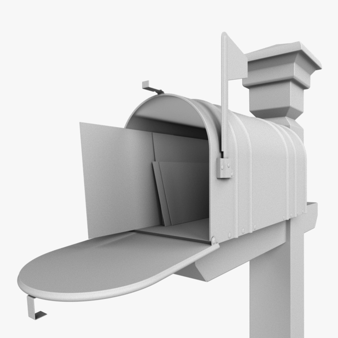 personalized mailbox letters 3d model