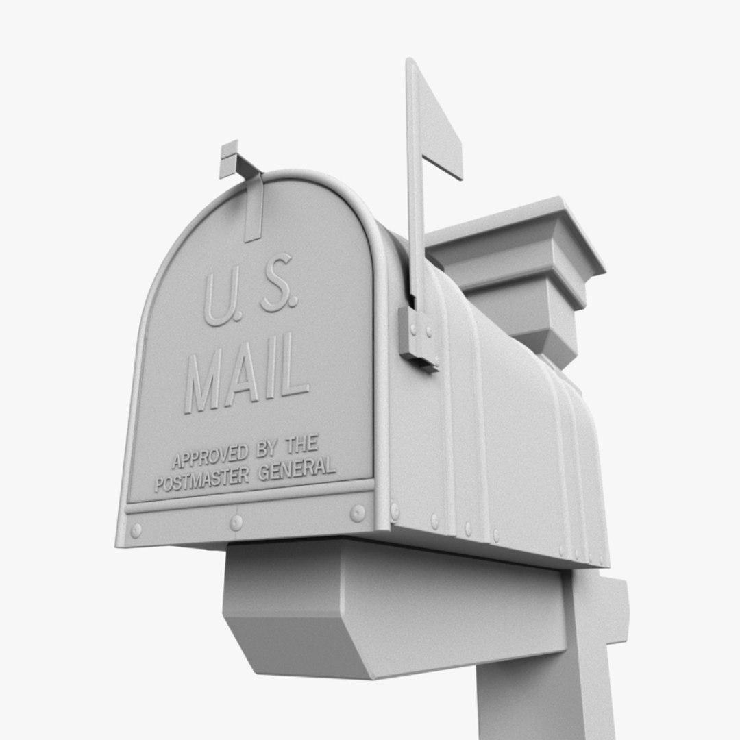 personalized mailbox letters 3d model