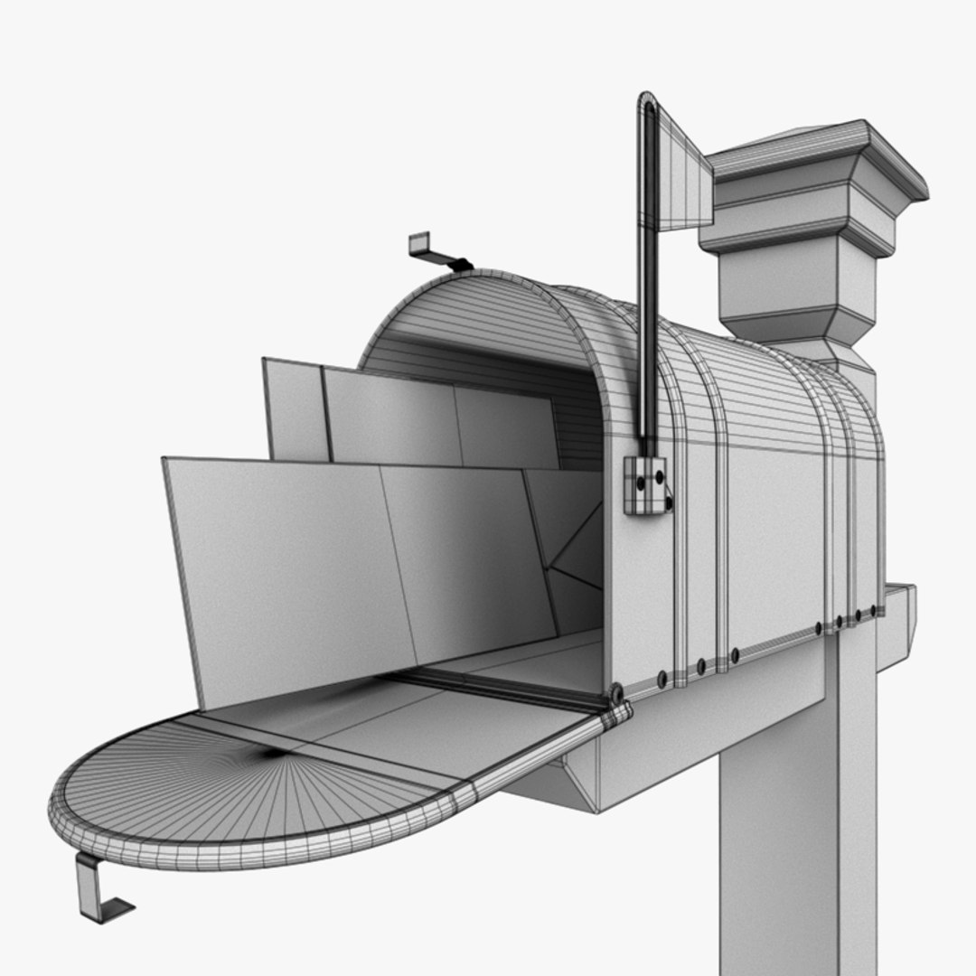 personalized mailbox letters 3d model