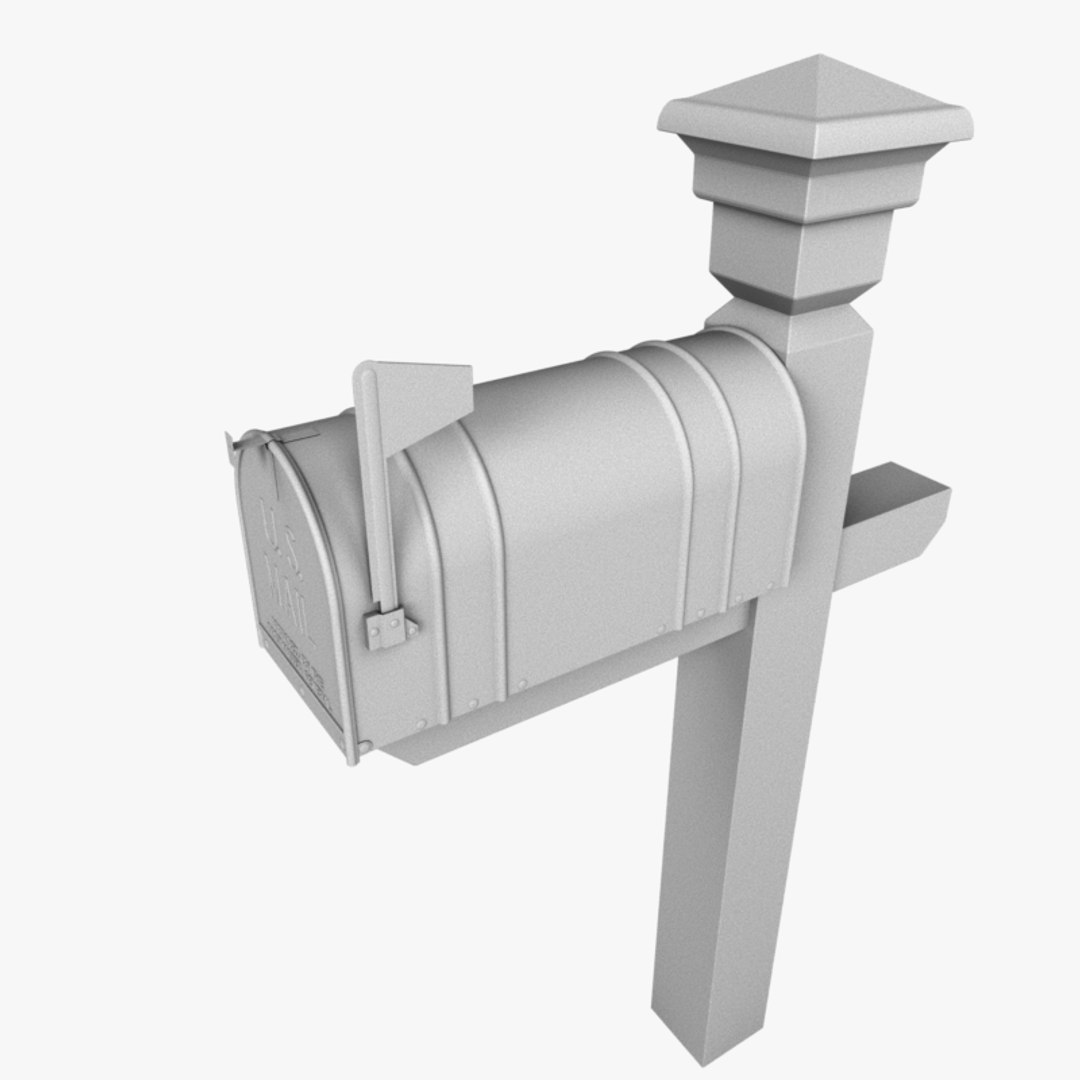 personalized mailbox letters 3d model