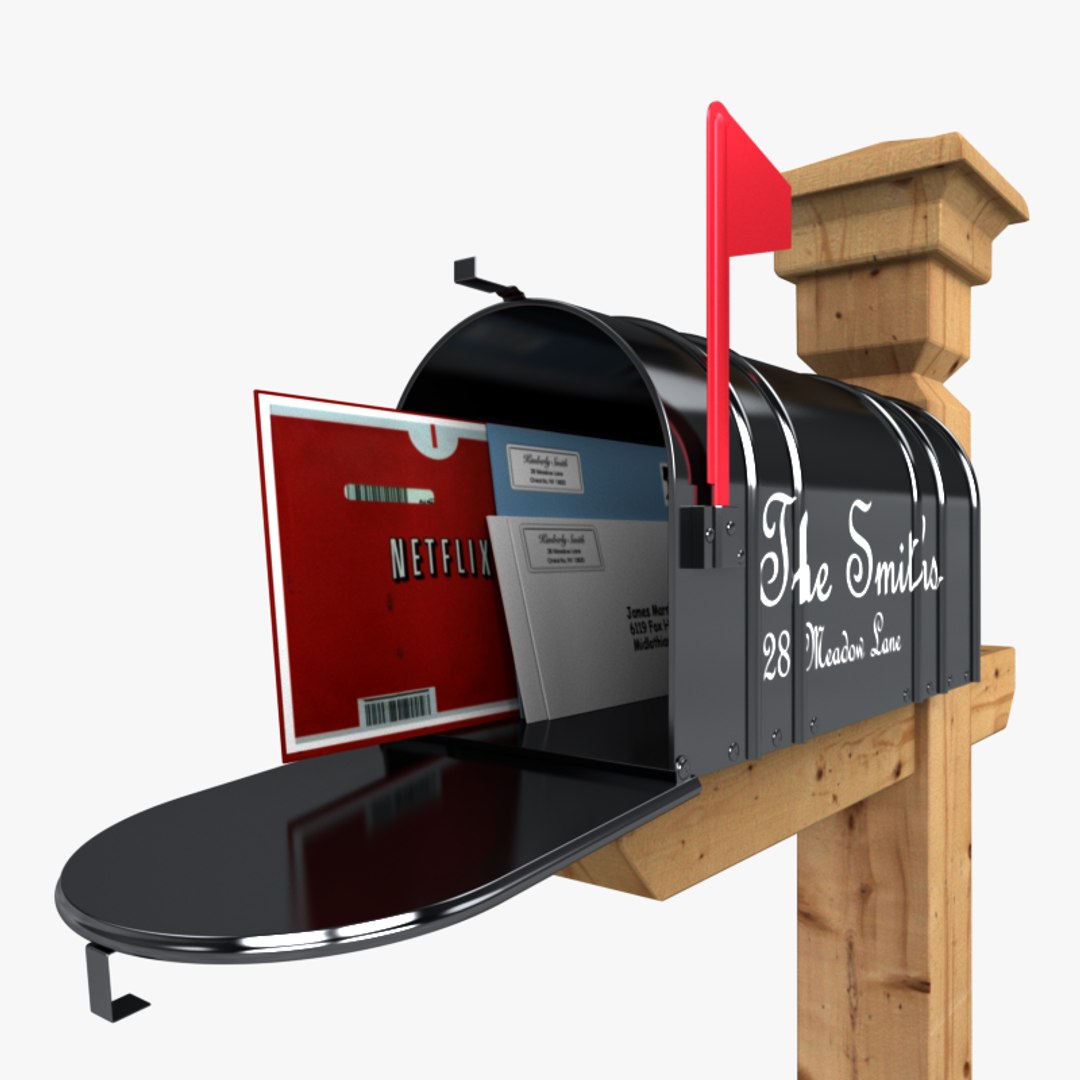 personalized mailbox letters 3d model