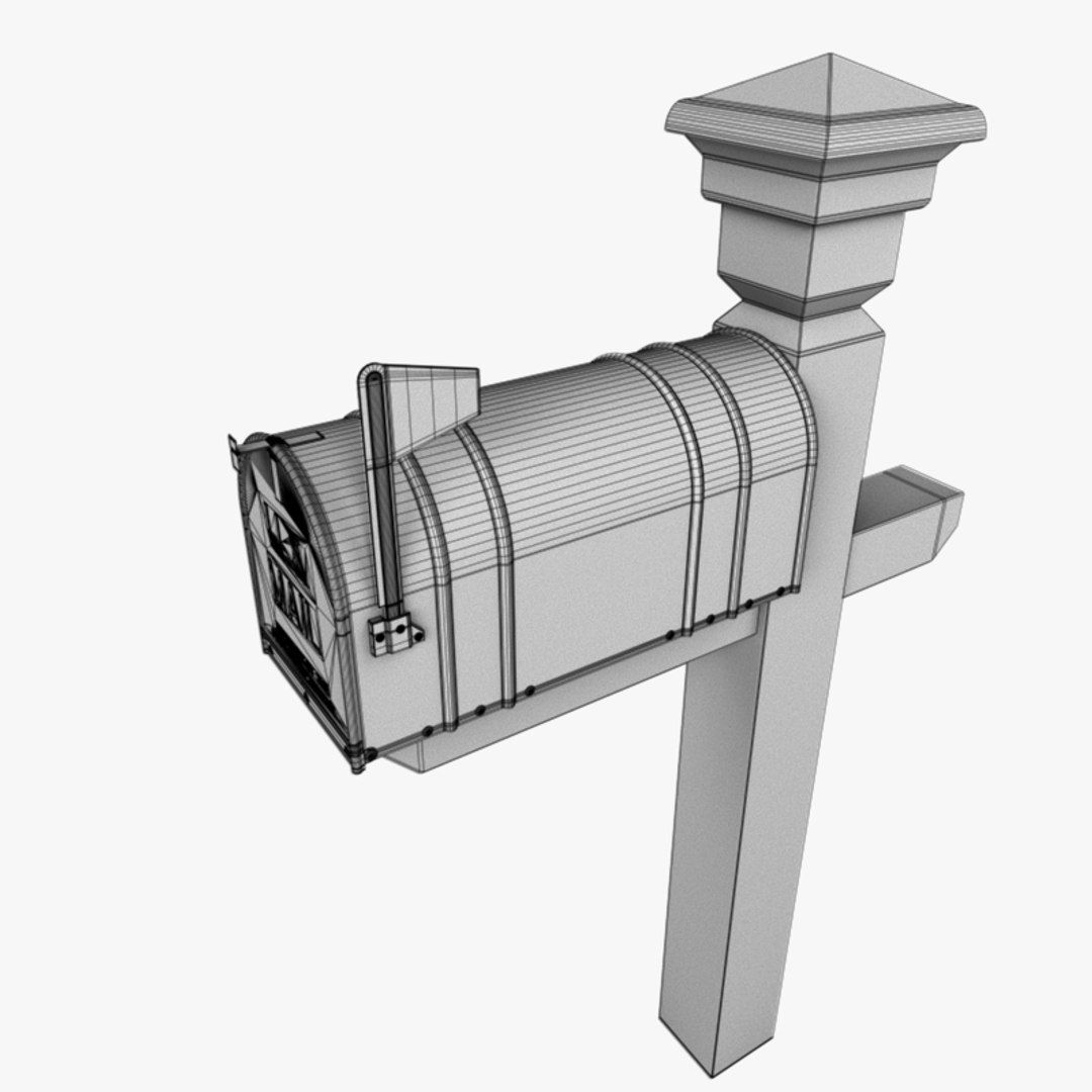 personalized mailbox letters 3d model