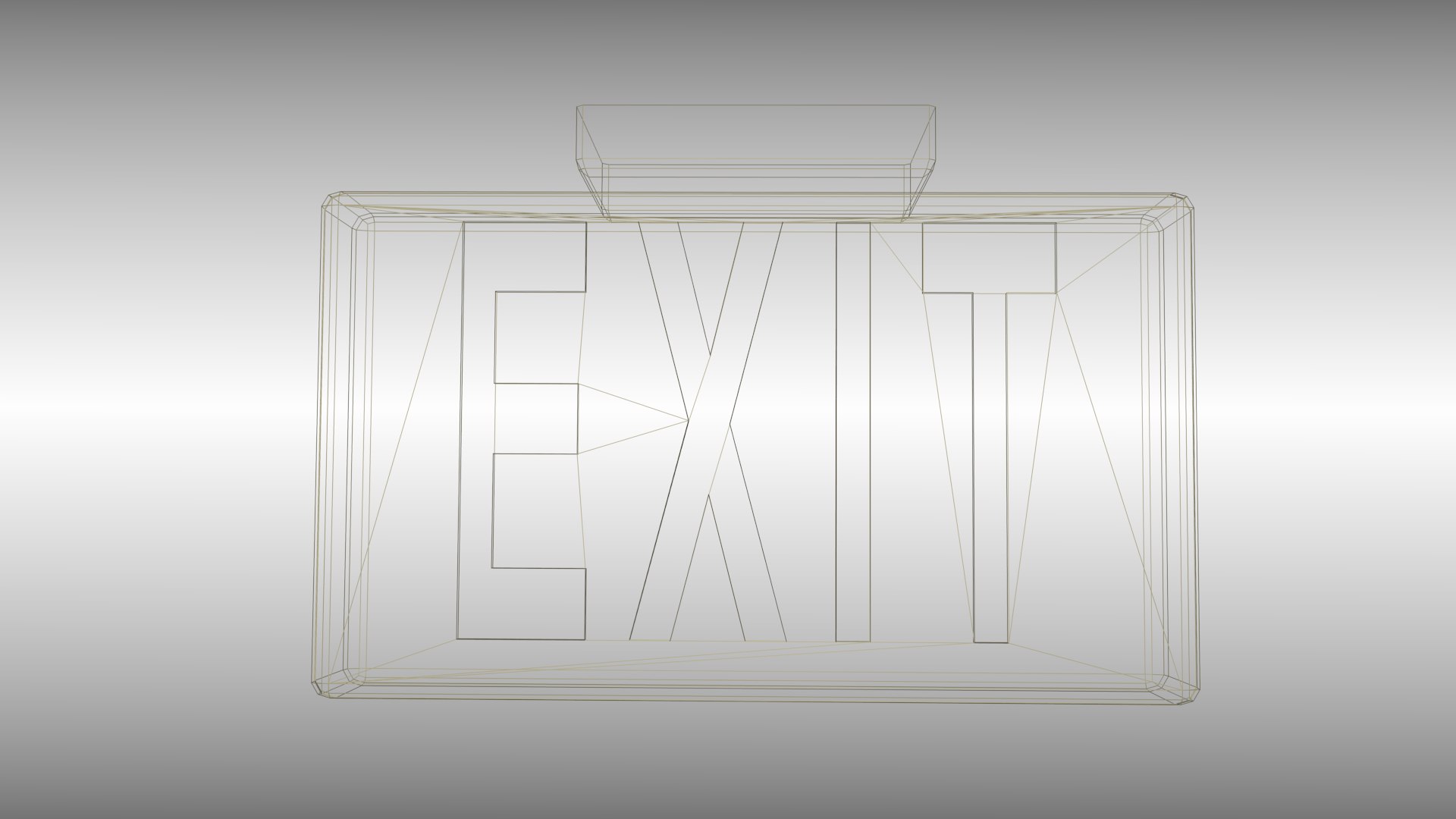 3d Exit Light