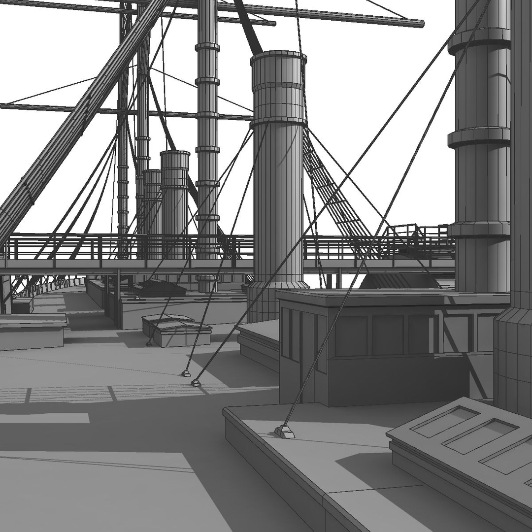 3d model great eastern ship