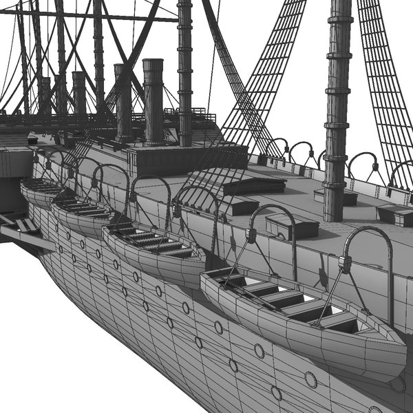 3d model great eastern ship