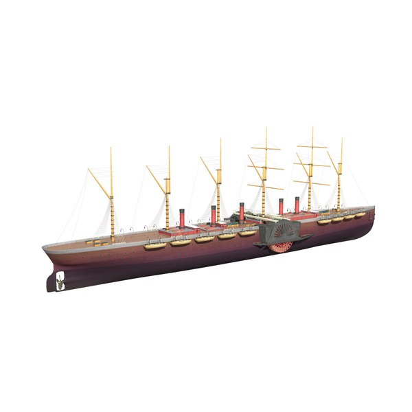 3d model great eastern ship