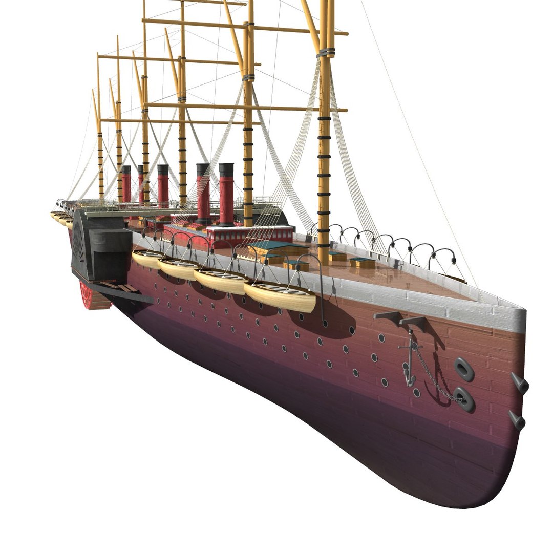 3d model great eastern ship