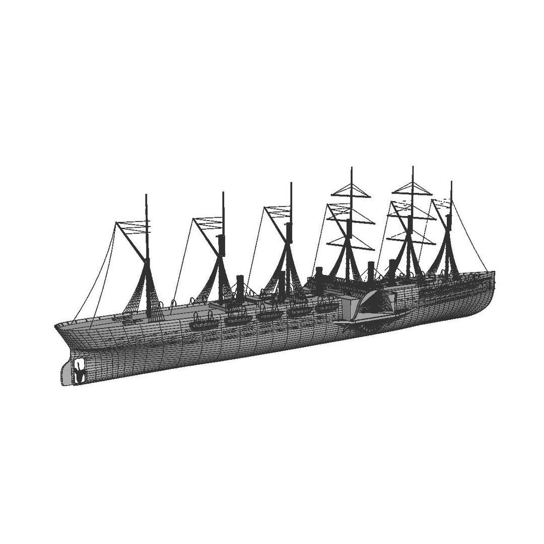 3d Model Great Eastern Ship