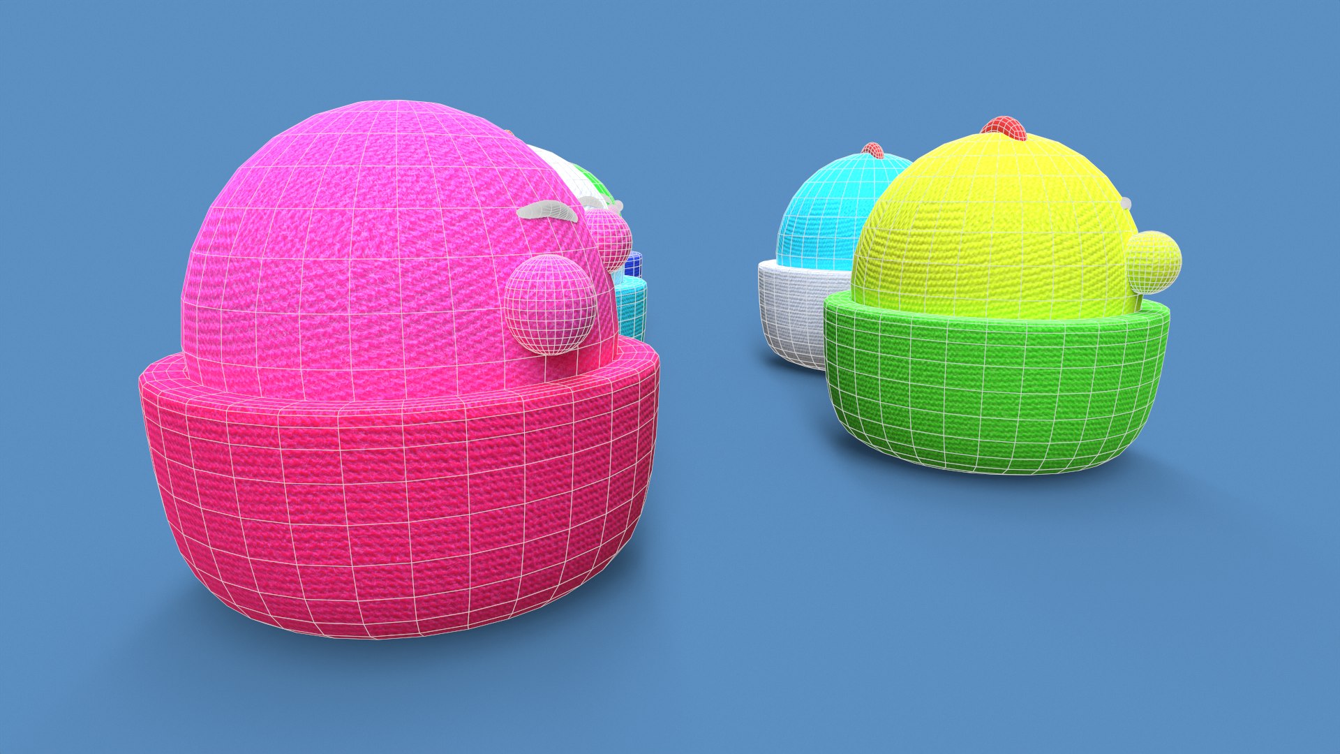 Small Plush Toys Collection 3D Model - TurboSquid 1881323