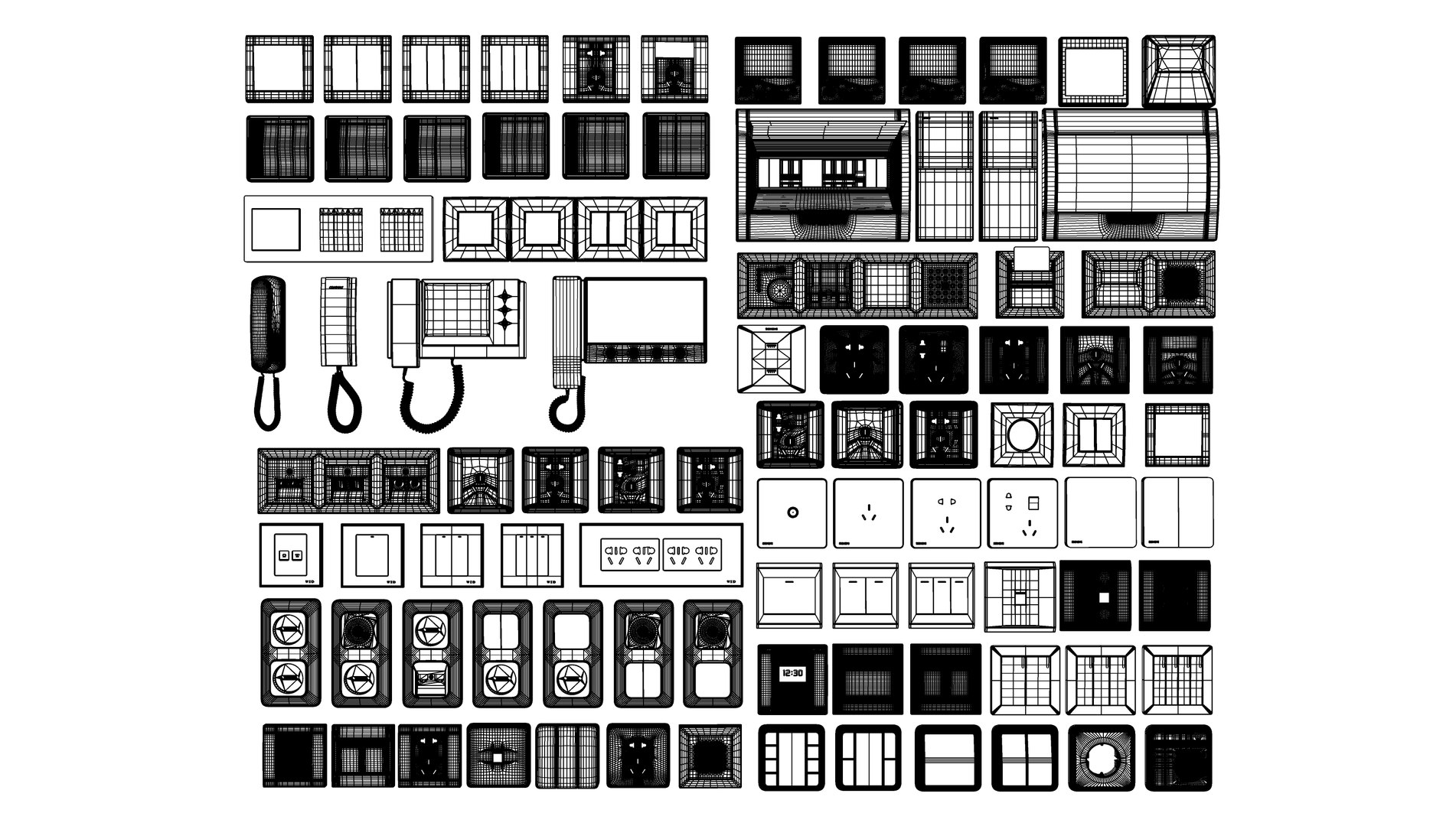 3D Model Switch And Outlet Collection-A4 - TurboSquid 2382273