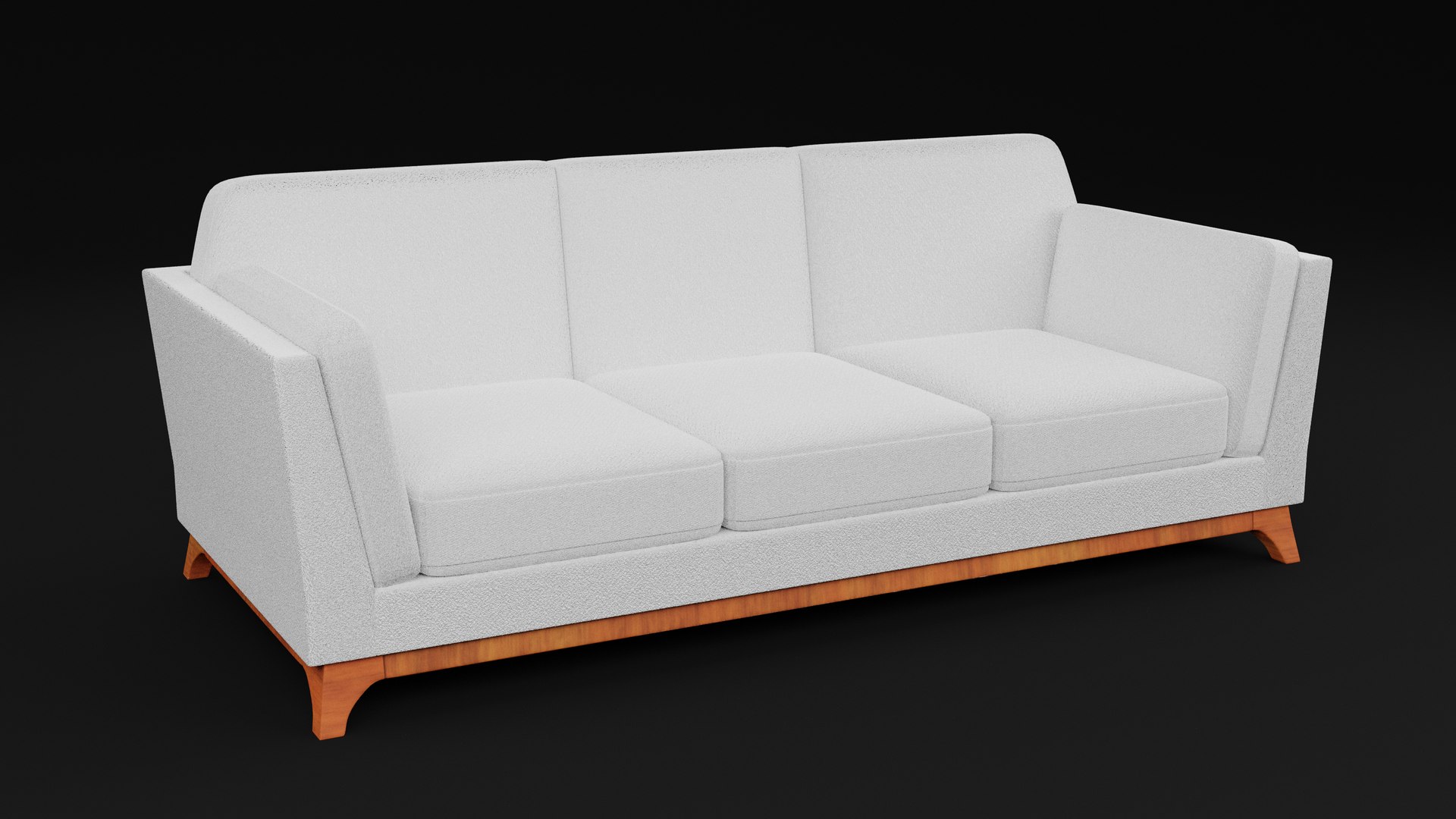 3D Boston 3 Seater Sofa White Color - TurboSquid 2103456