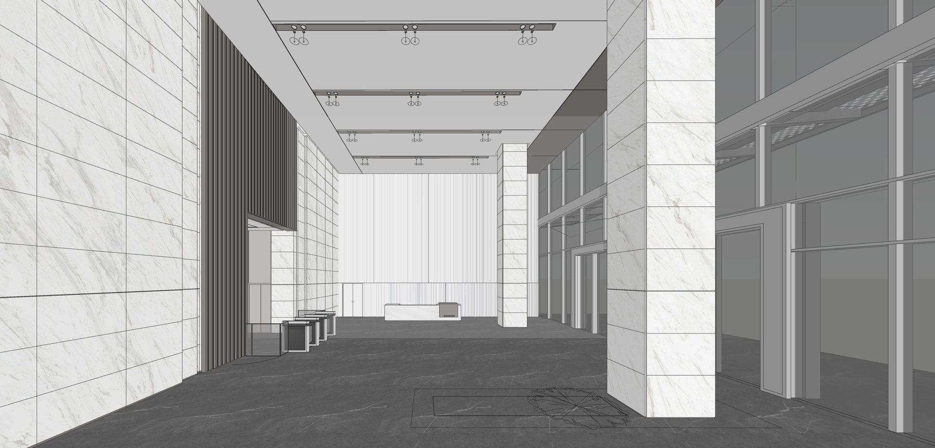 Modern Simple Company Lobby 3D Model - TurboSquid 2016095