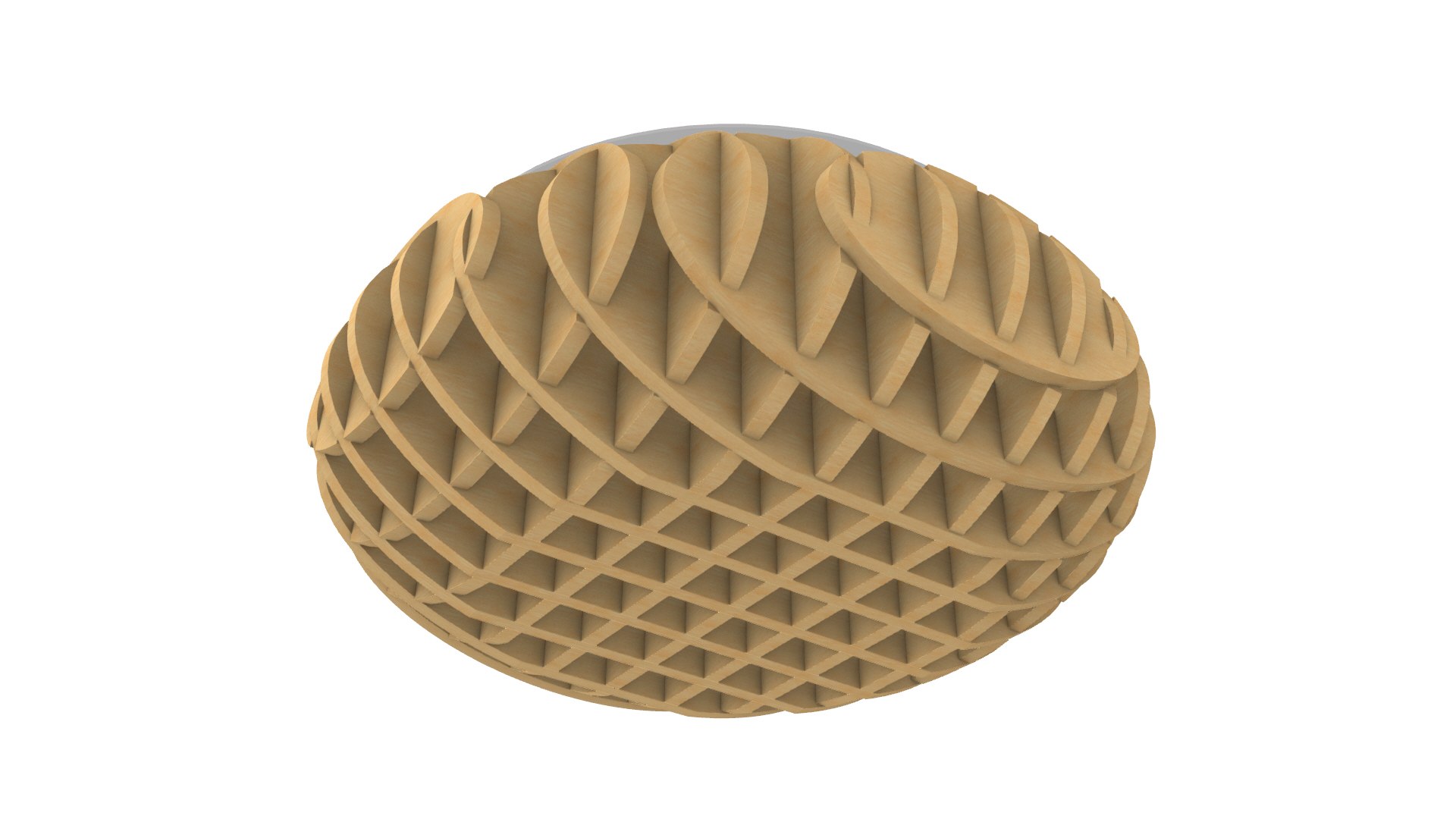 Ellipsoid Waffle Table Model - TurboSquid 2175441
