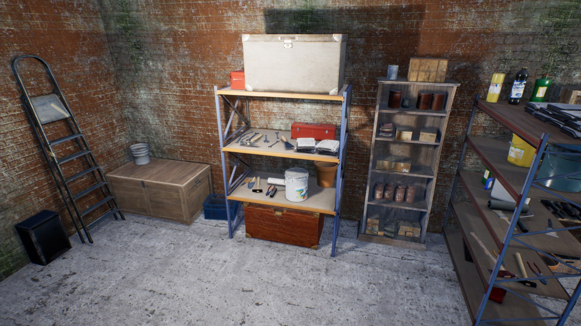 3D Model Basement Props Unreal Asset - TurboSquid 2303616