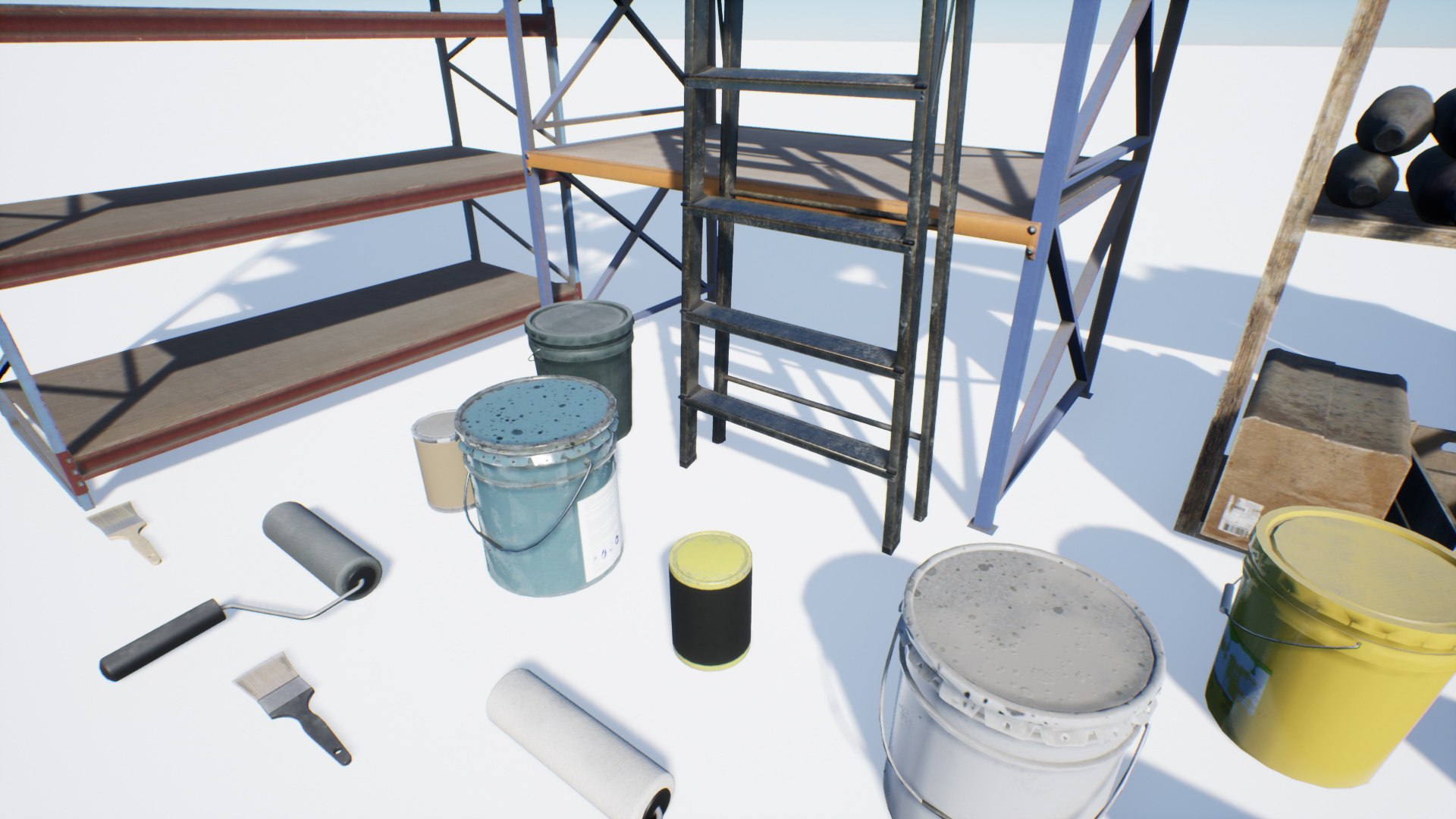 3D Model Basement Props Unreal Asset - TurboSquid 2303616