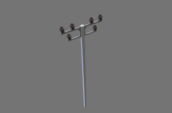 modelo 3d Poste electrico - TurboSquid 1340523