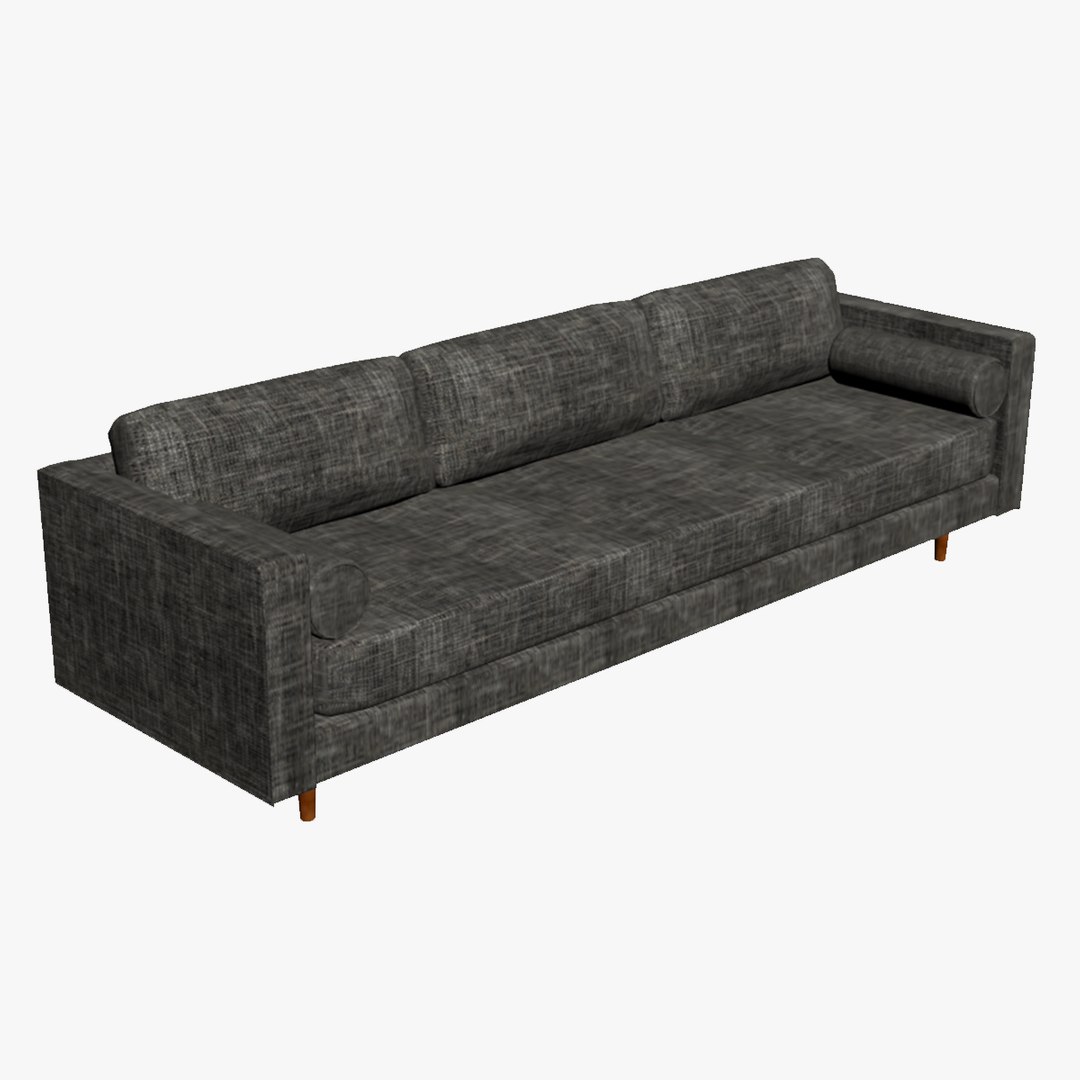 3D Model Low Poly Sofa And Table - TurboSquid 2124281