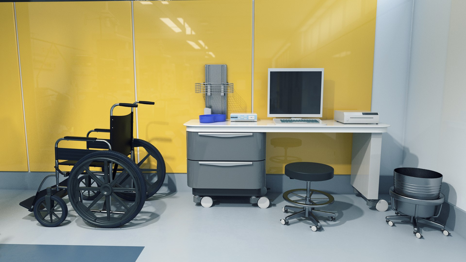 3D ICU Ward With Patients - TurboSquid 2128856