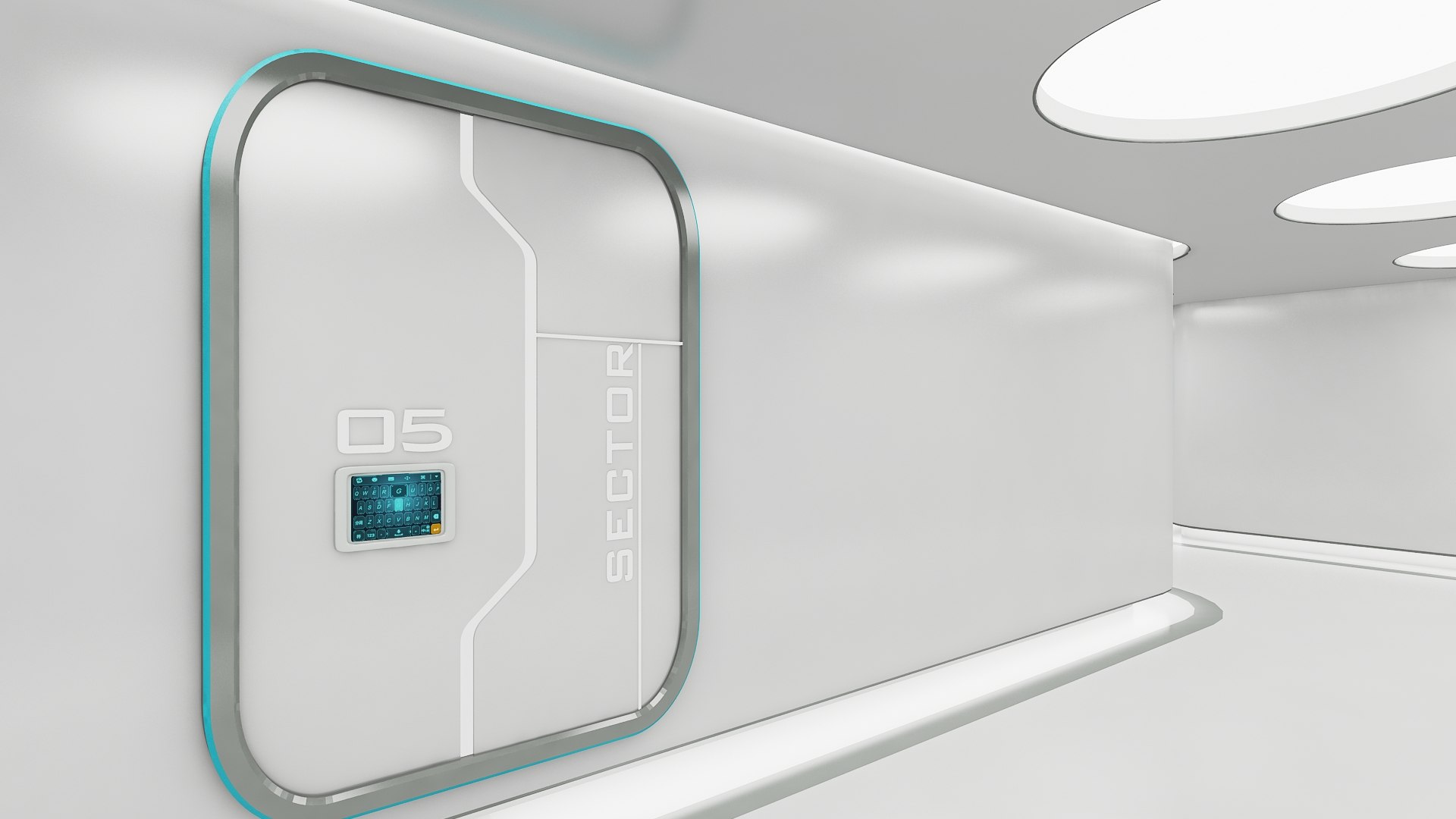 Sci-fi laboratory control room 3D model - TurboSquid 1520729