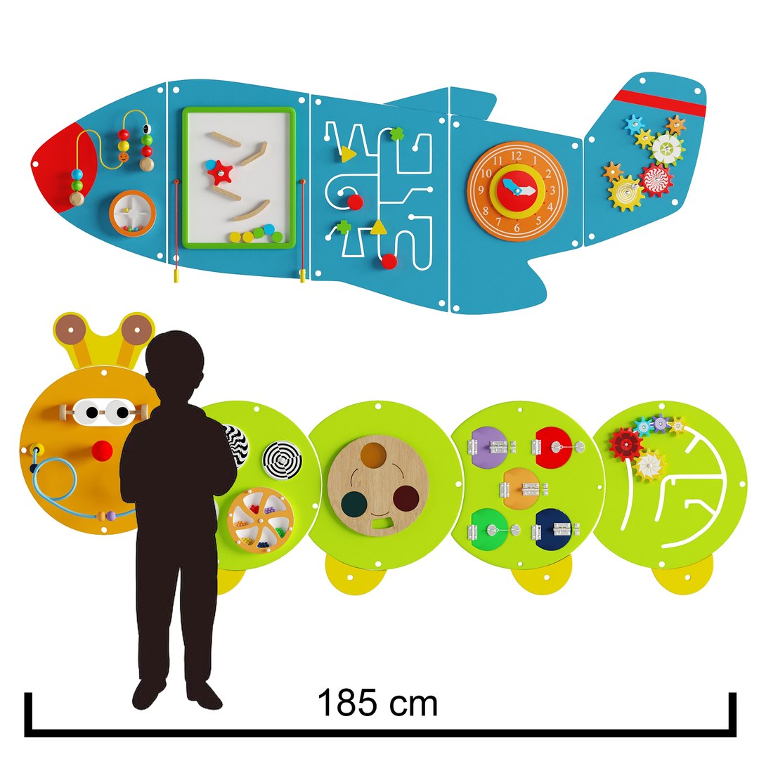3D Children Wall Panel Toys Set 1 - TurboSquid 2059772