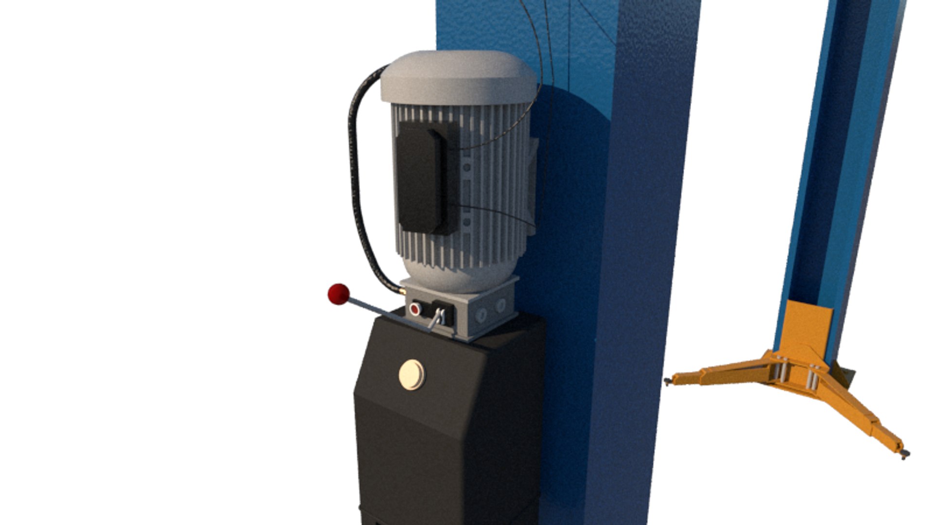 Workshop car lifter 3D model - TurboSquid 1309560