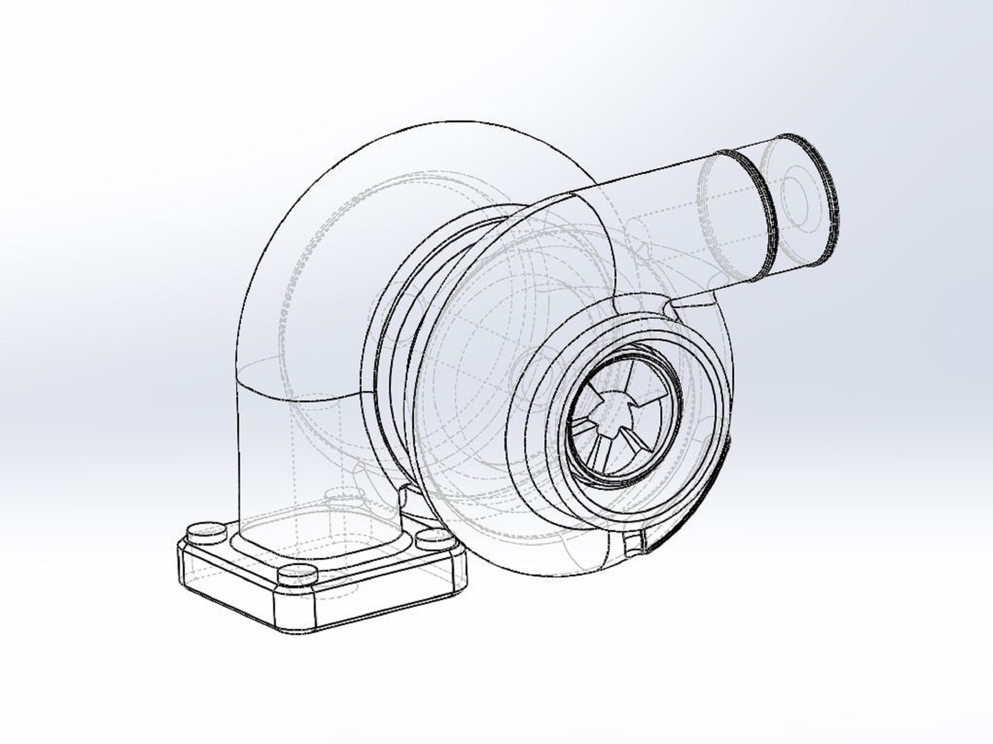 Diecast Turbocharger Scale 1 To 25 3D - TurboSquid 1901096