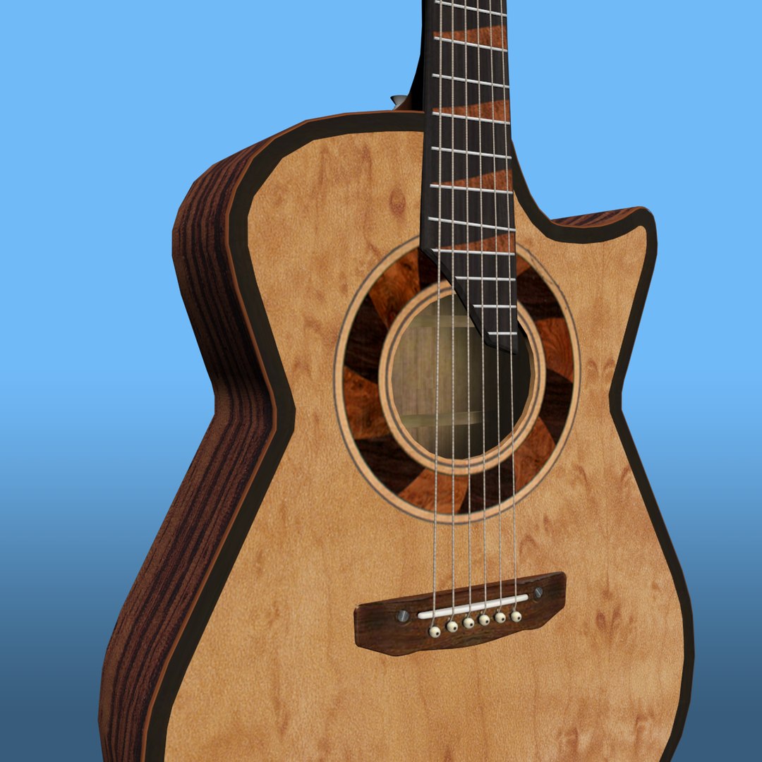 3d acoustic guitar model