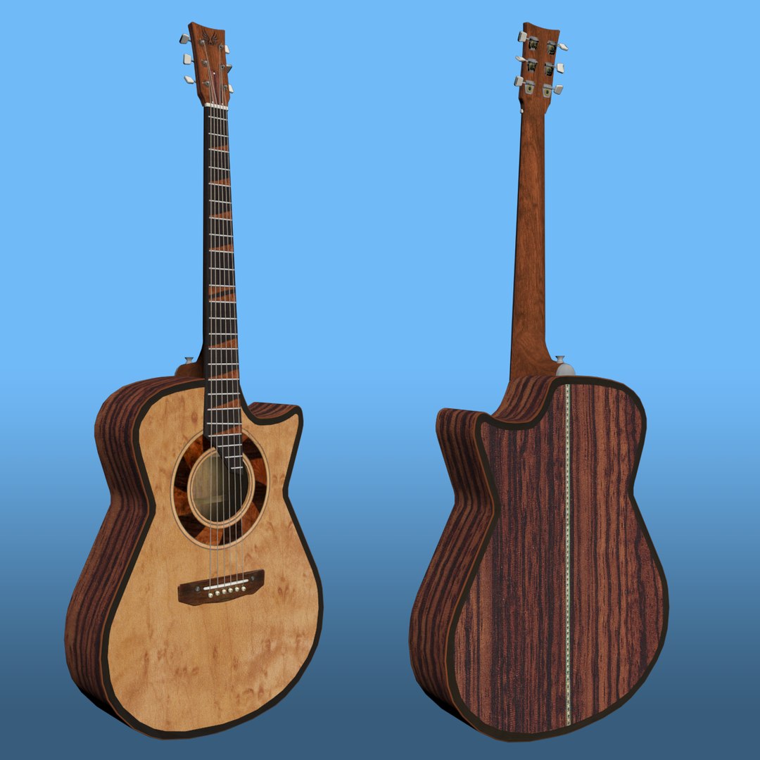 3d acoustic guitar model