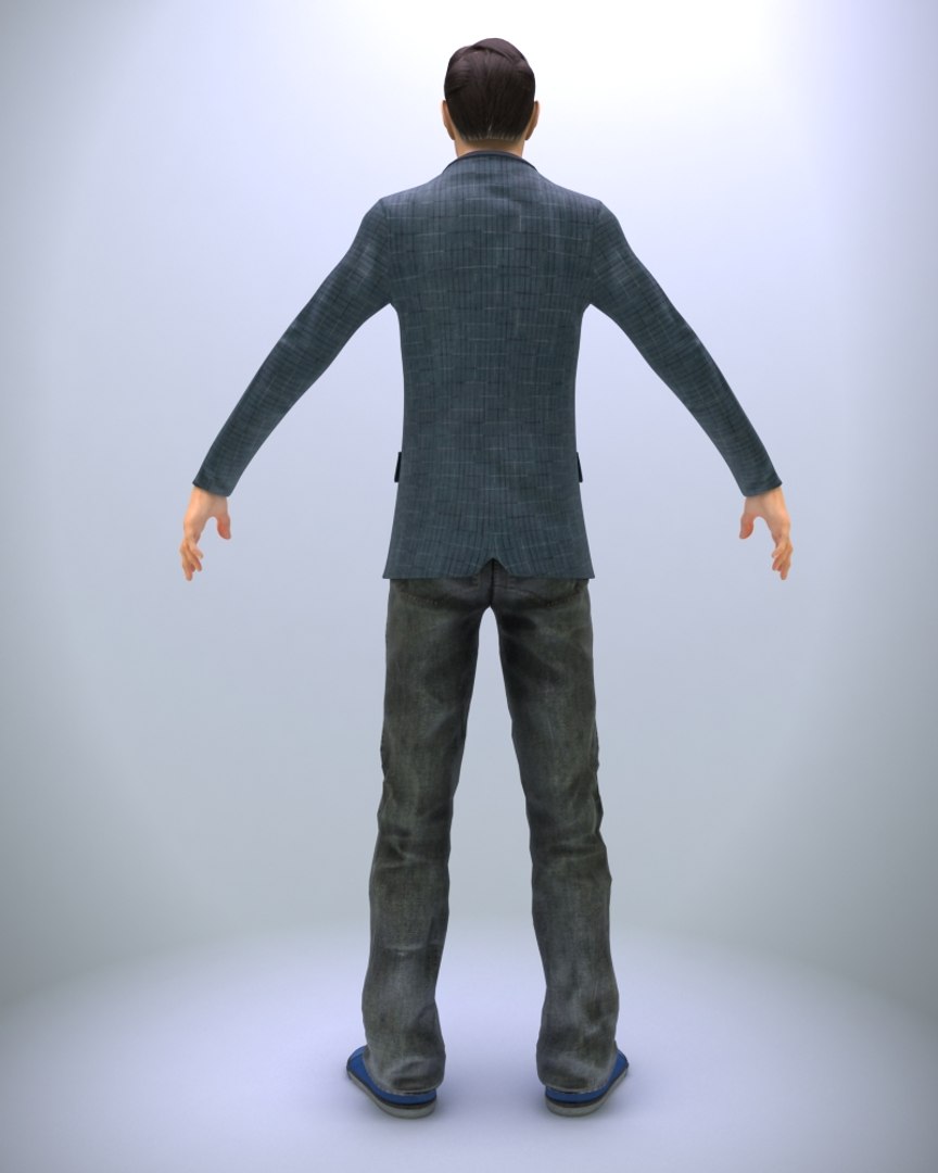 3d realistic driver man character