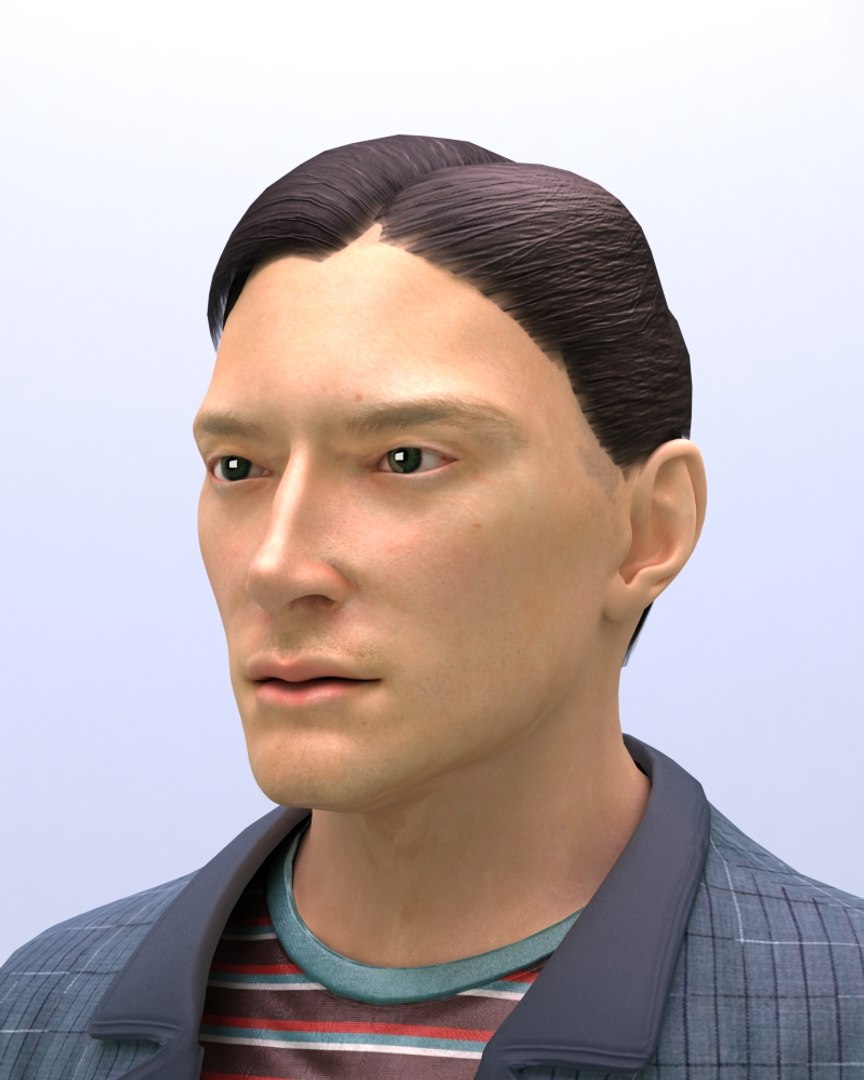 3d realistic driver man character