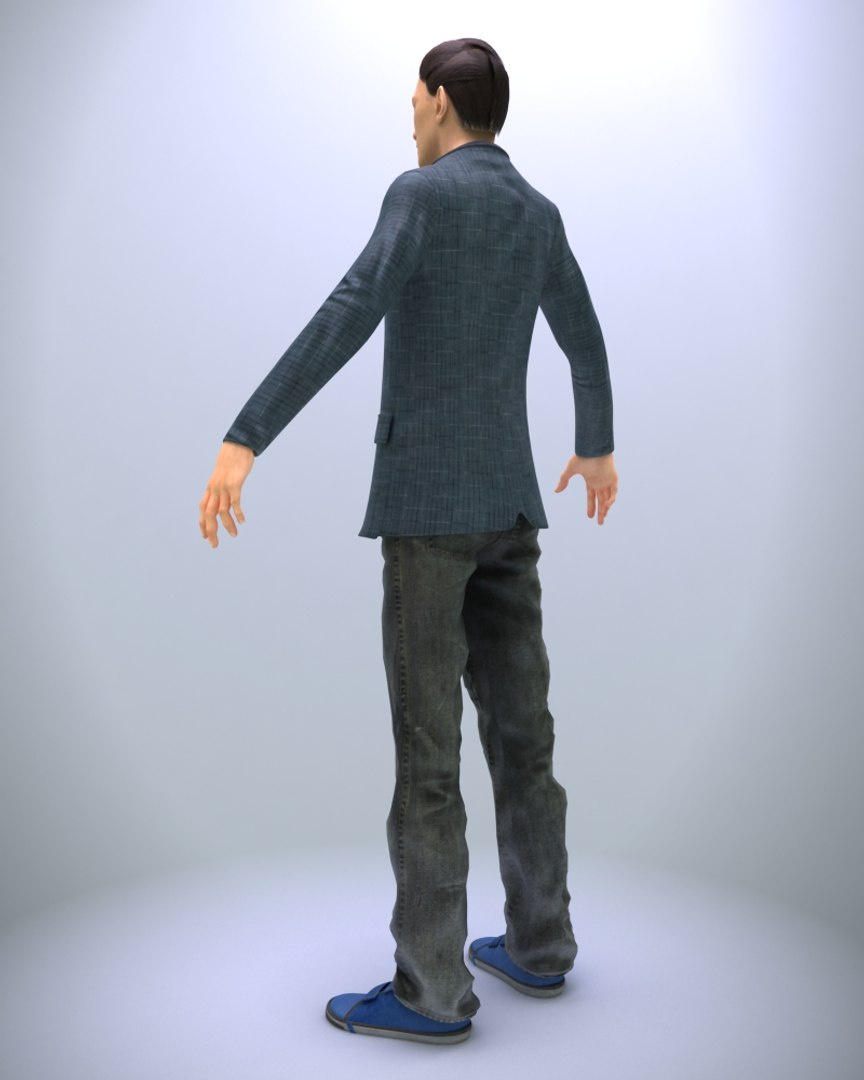 3d realistic driver man character