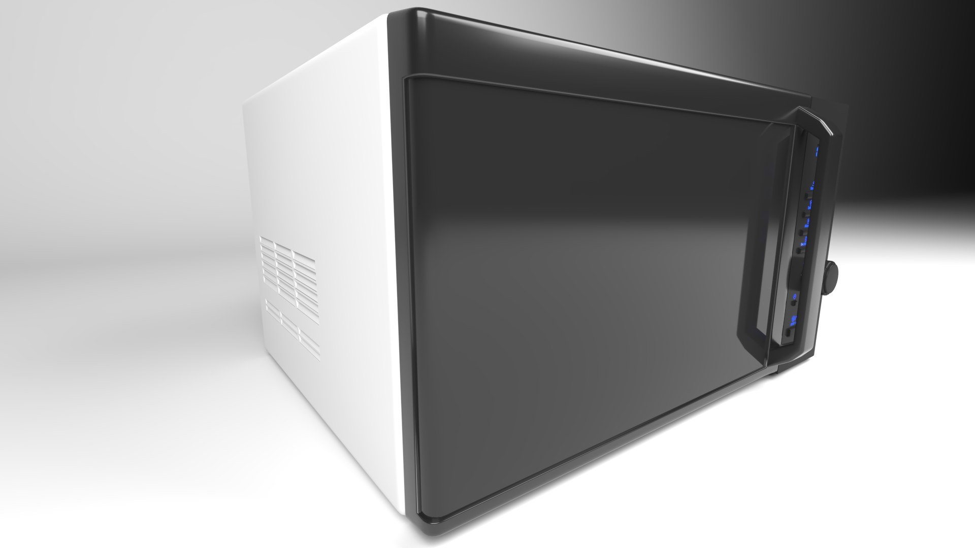 3D Black Microwave Oven Model - TurboSquid 2258789