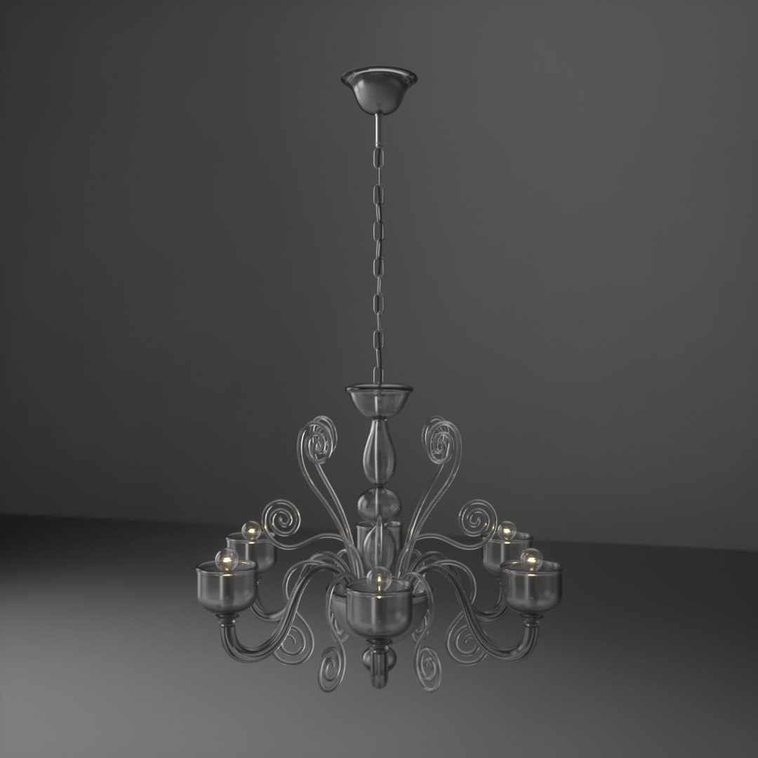 Glamour Hanging Lamp 3d Turbosquid 1151895