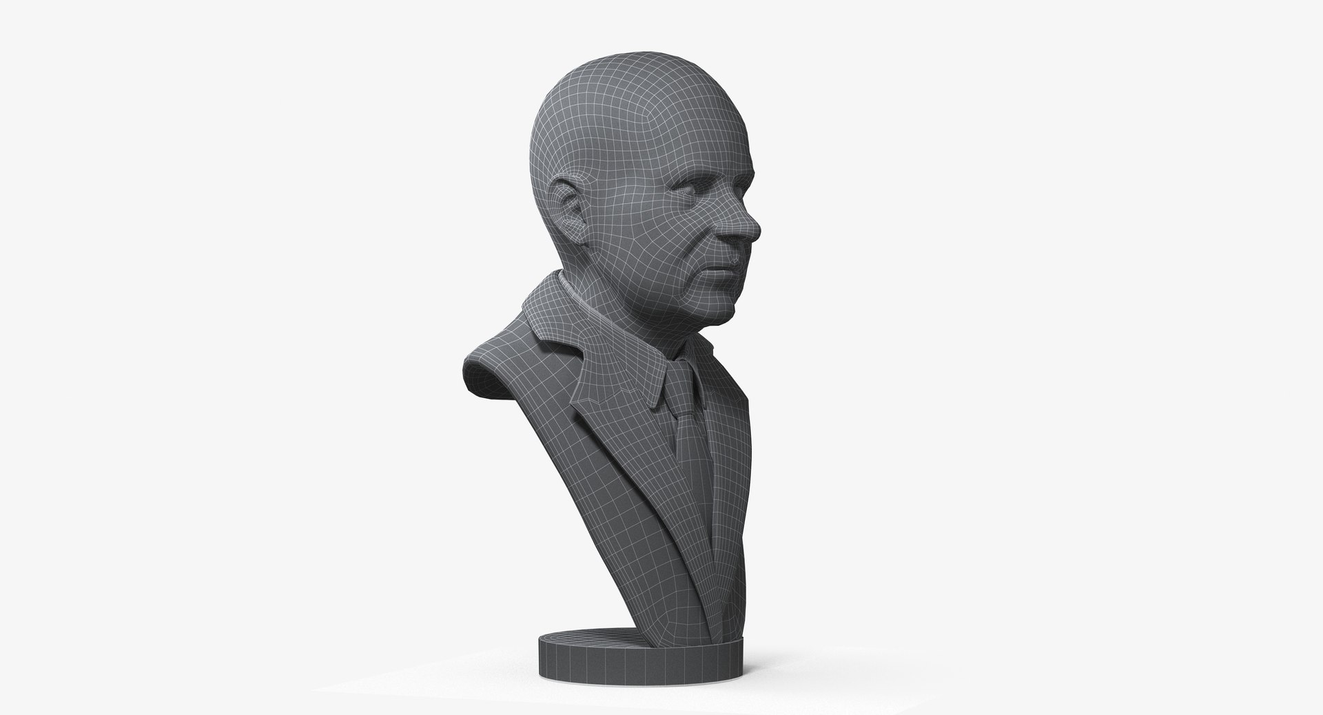 3D President Richard Nixon Bust - TurboSquid 1282276
