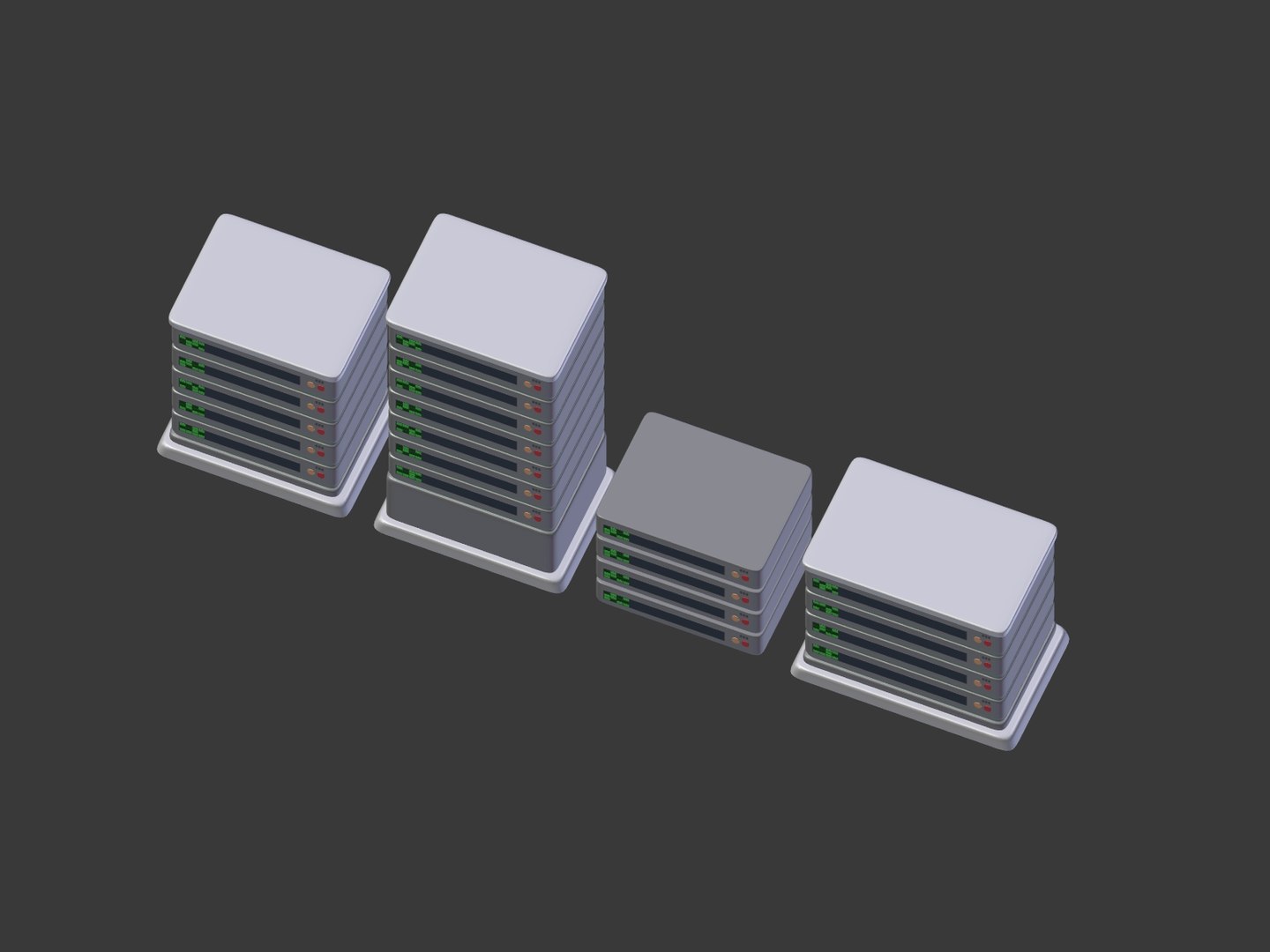 3D servers icons - TurboSquid 1562544