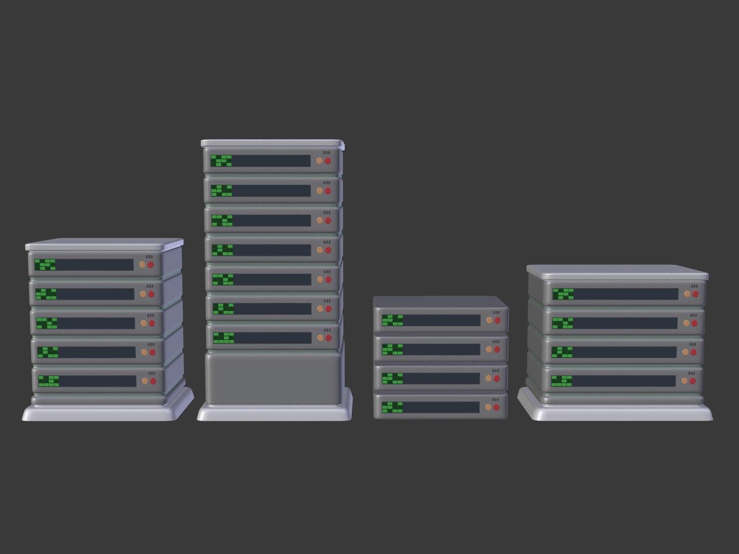 3D servers icons - TurboSquid 1562544