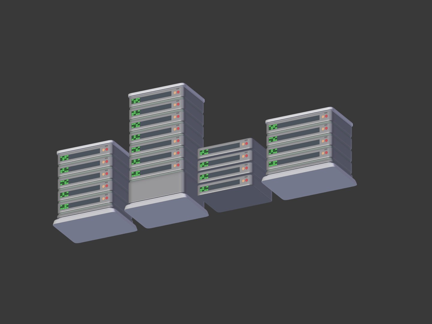 3D servers icons - TurboSquid 1562544