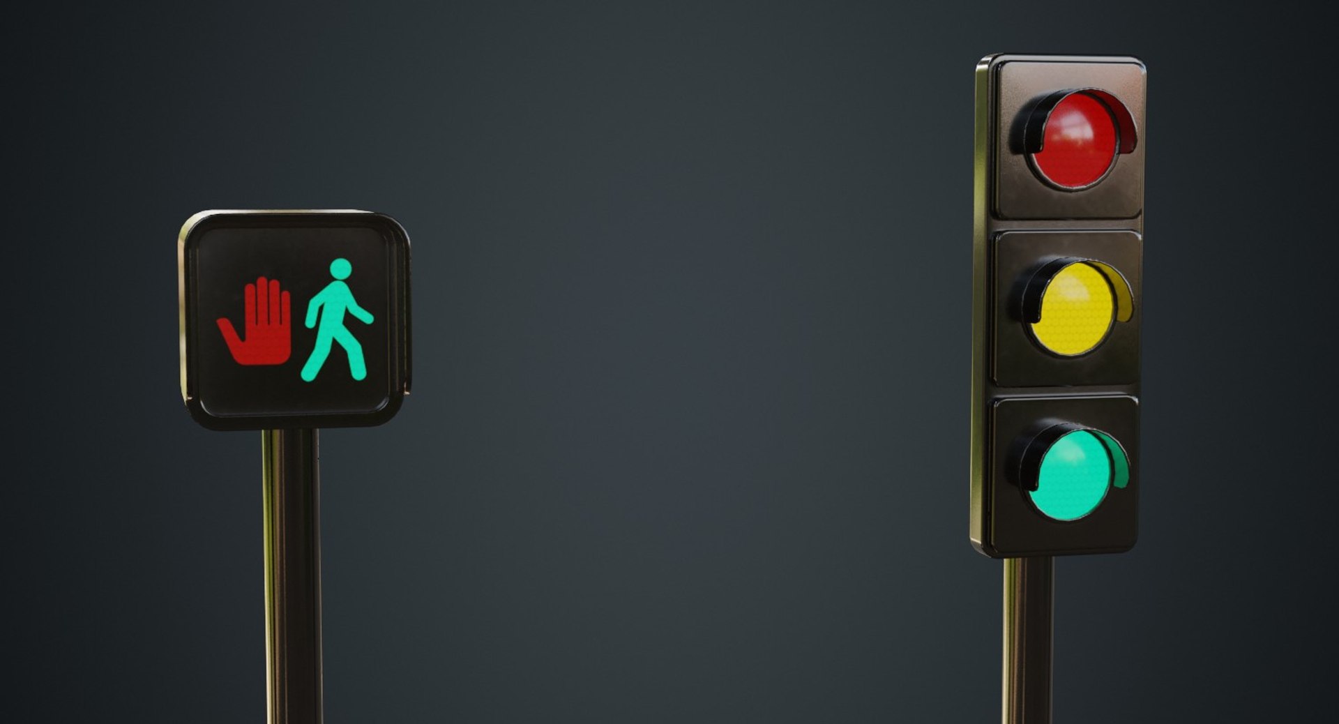 3D Stop Light 1a - TurboSquid 1390586