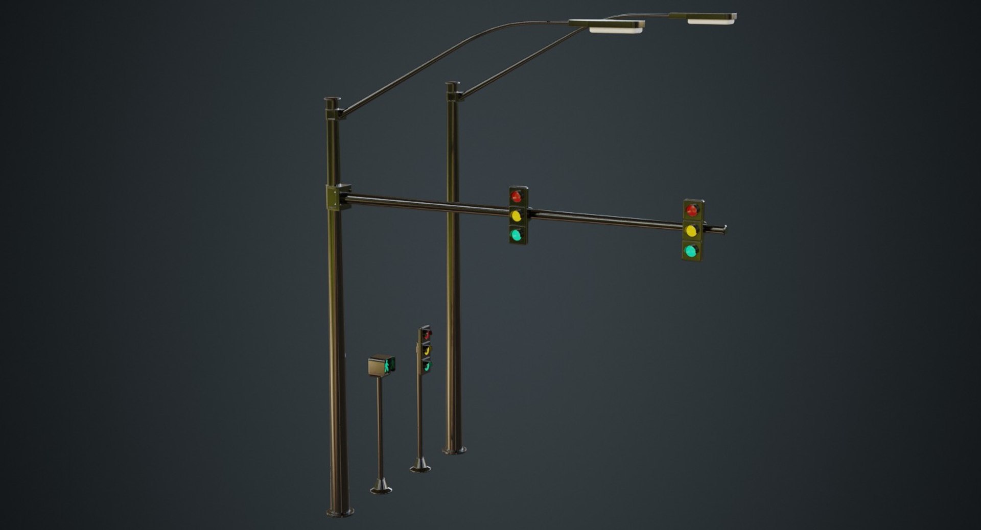 3D Stop Light 1a - TurboSquid 1390586