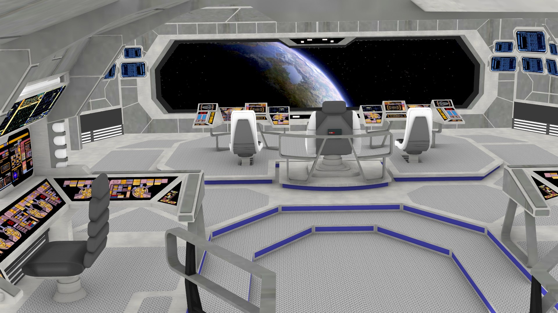 Sci-Fi Space Control Room 3D - TurboSquid 2024547