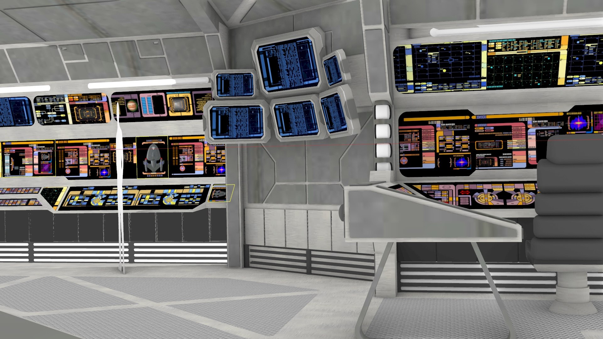Sci-Fi Space Control Room 3D - TurboSquid 2024547