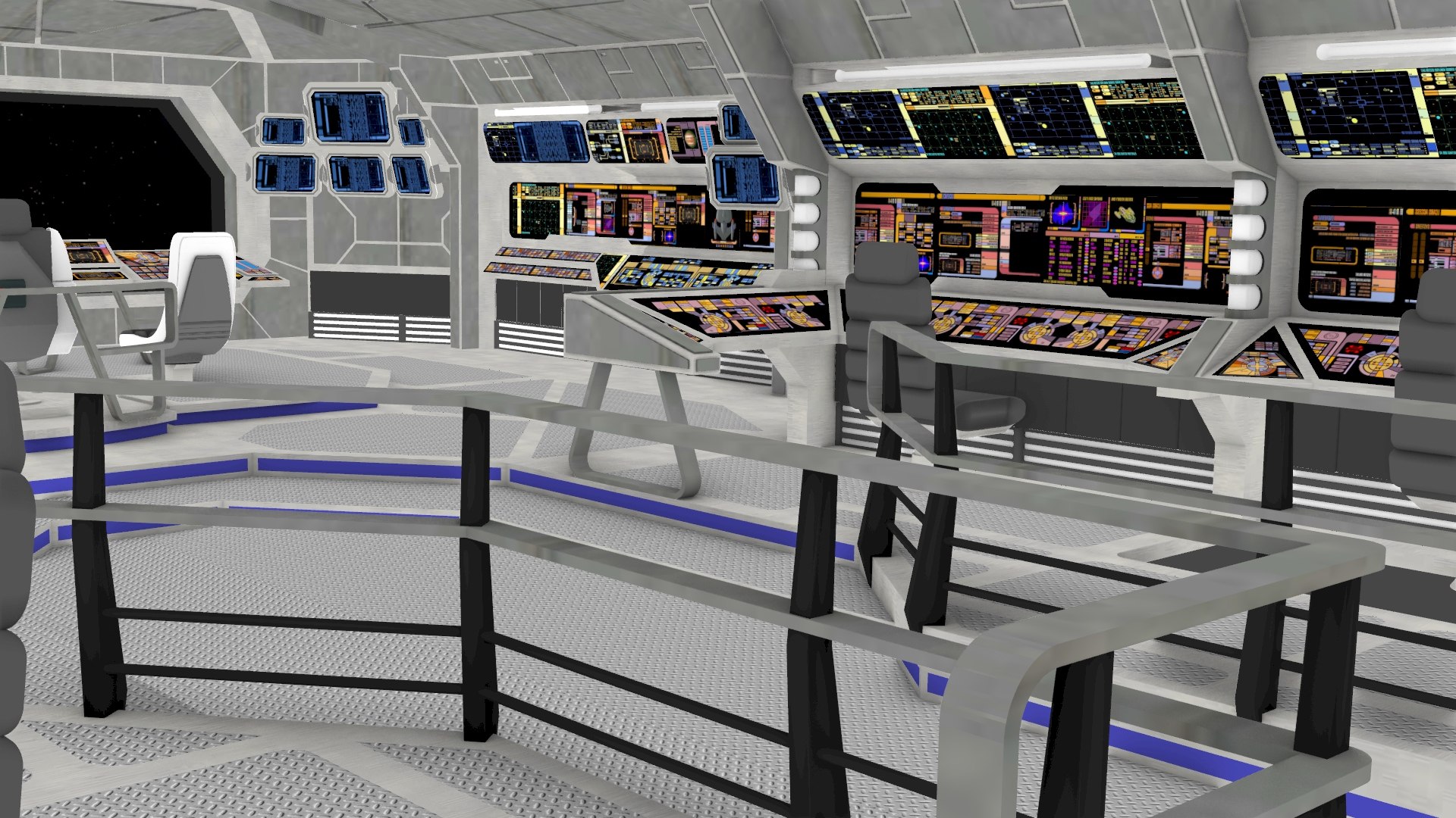 Sci-Fi Space Control Room 3D - TurboSquid 2024547