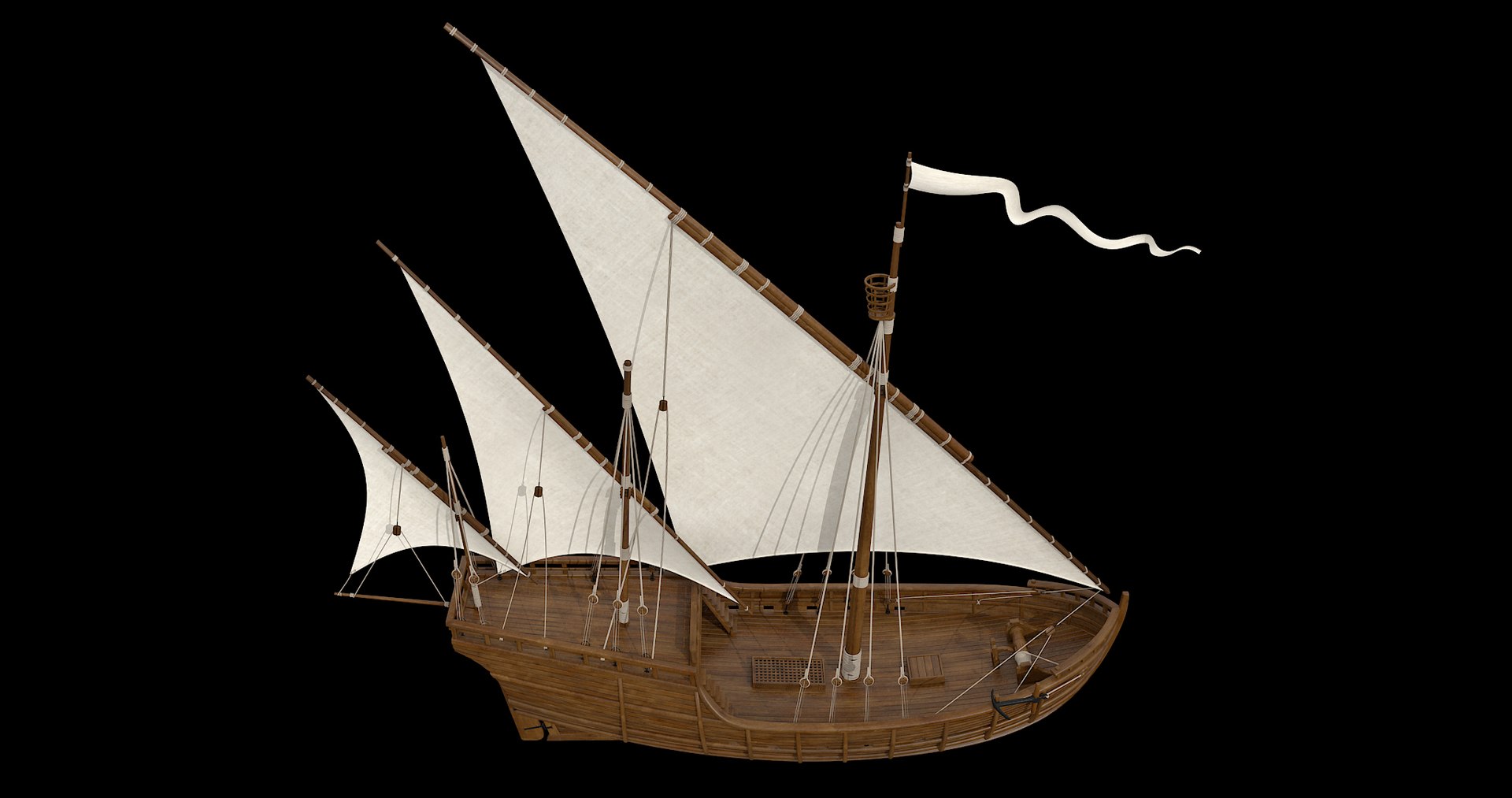 Caravel Nina 3d Model Turbosquid 1181570