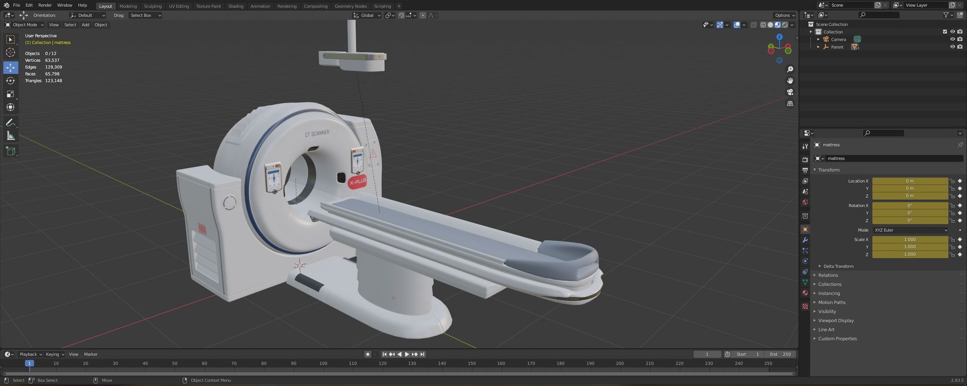 CT Scanner 3D Model - TurboSquid 1817265