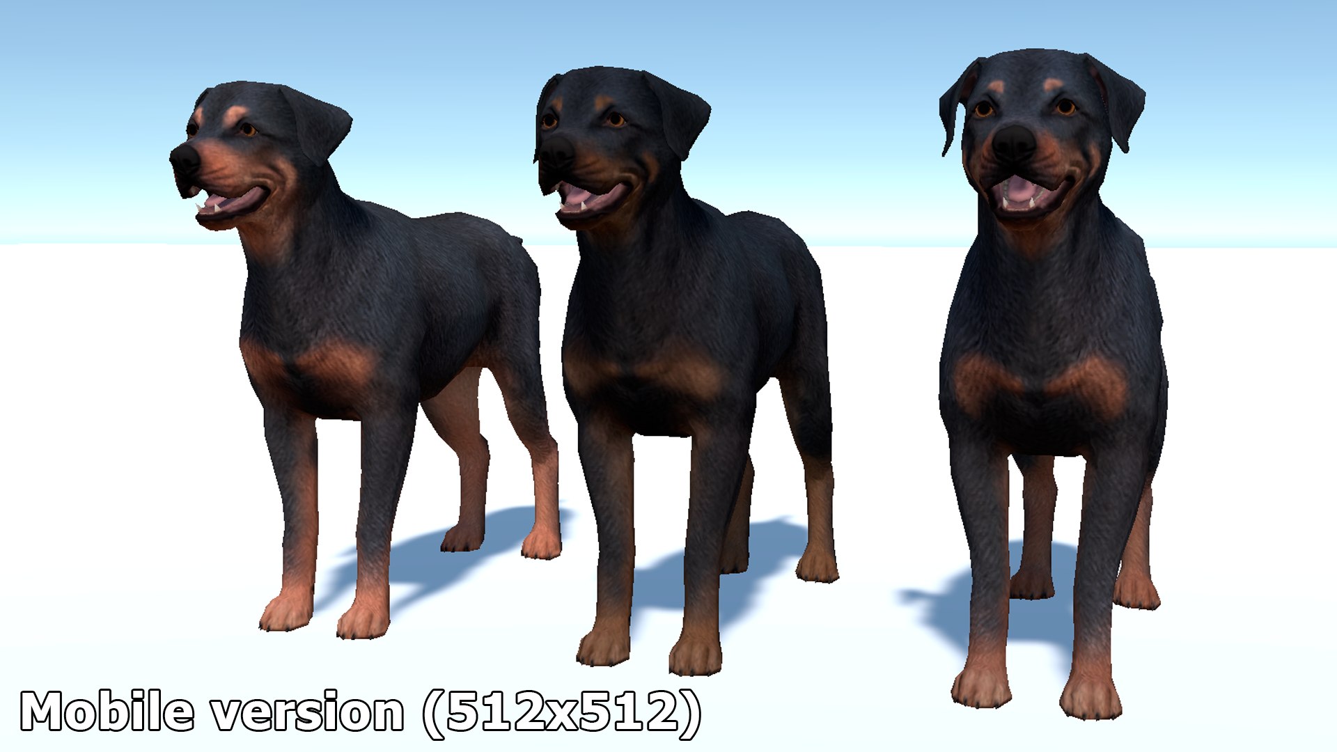 Dog - Rottweiler 3D Model - TurboSquid 1933725